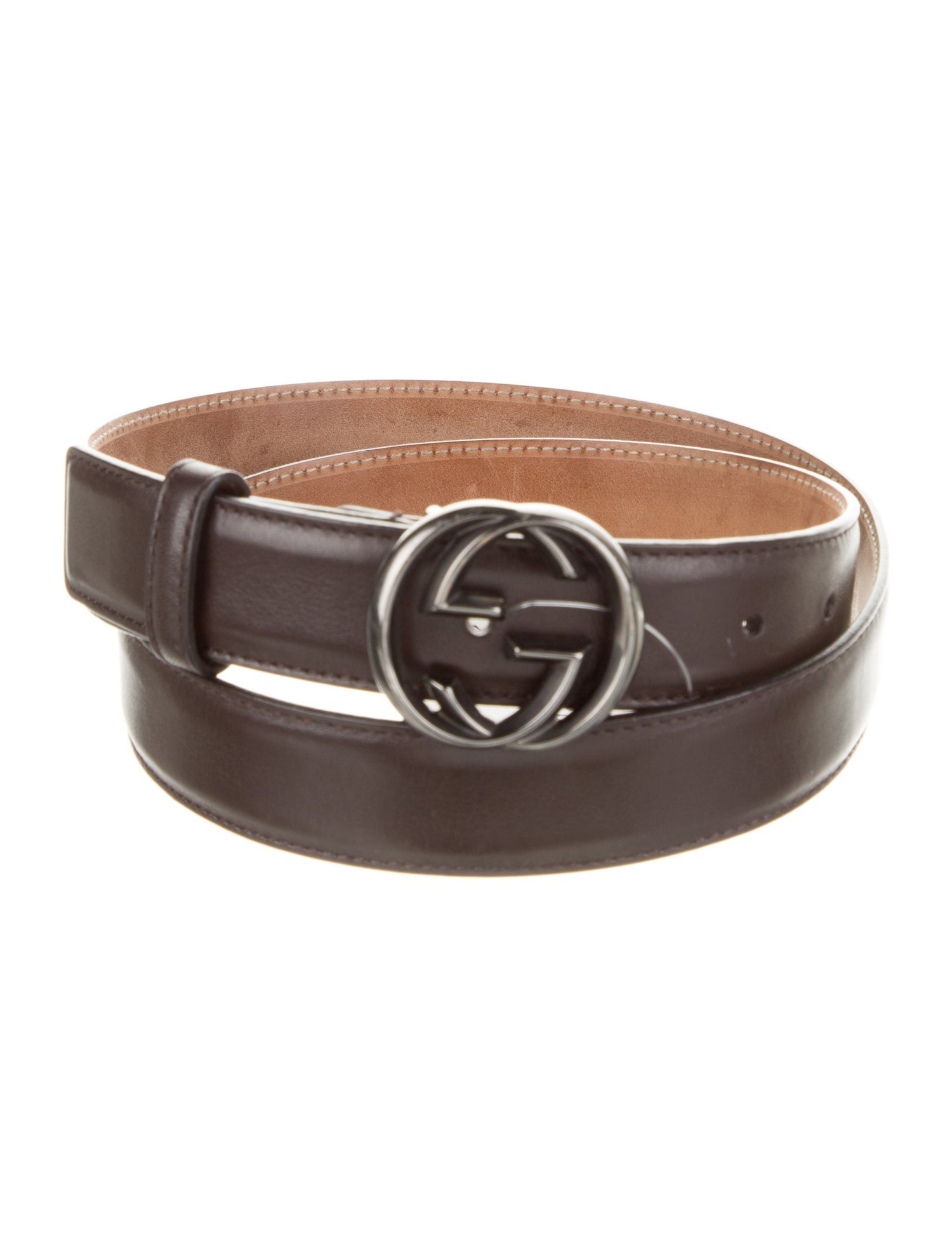 Gucci Double G Logo Calfskin Chain-Link Belt - Black Belts, Accessories ...