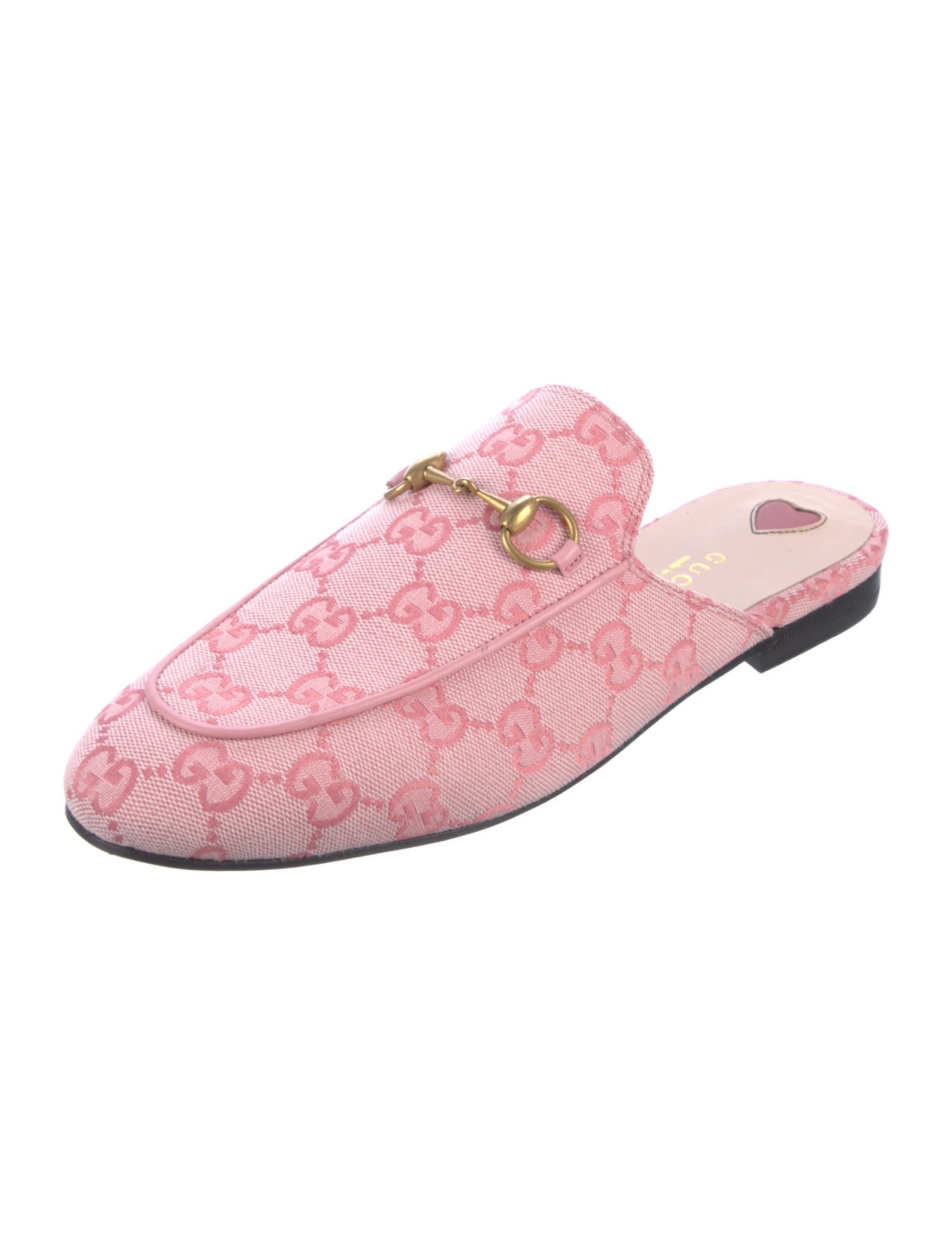 Gucci Princetown GG Canvas Mules - Pink Flats, Shoes - GUC1516933 | The ...