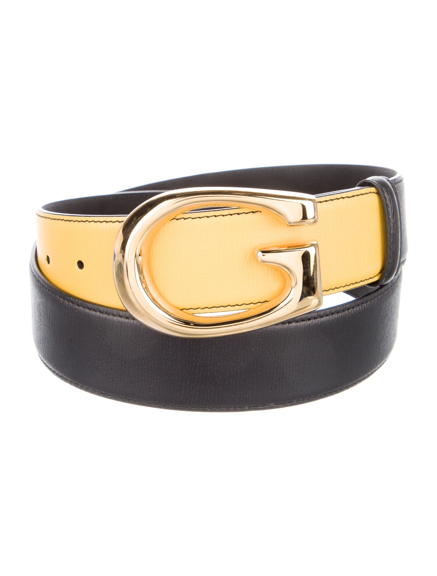 Gucci Wide Leather Belt w/ Tags - Black Belts, Accessories - GUC1519595 ...