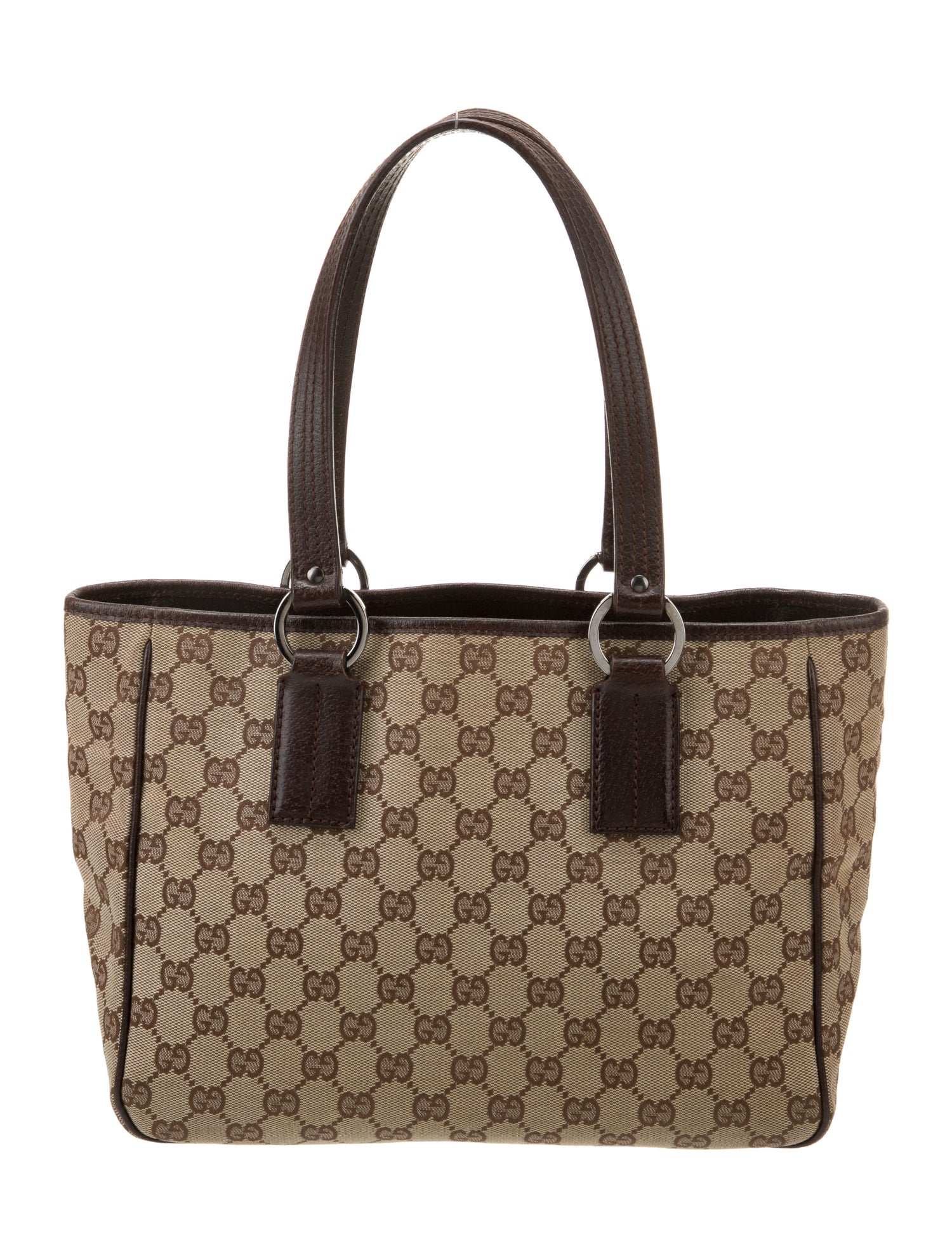 Gucci Canvas Small GG Canvas - Brown Totes, Handbags - GUC1520054 | The ...