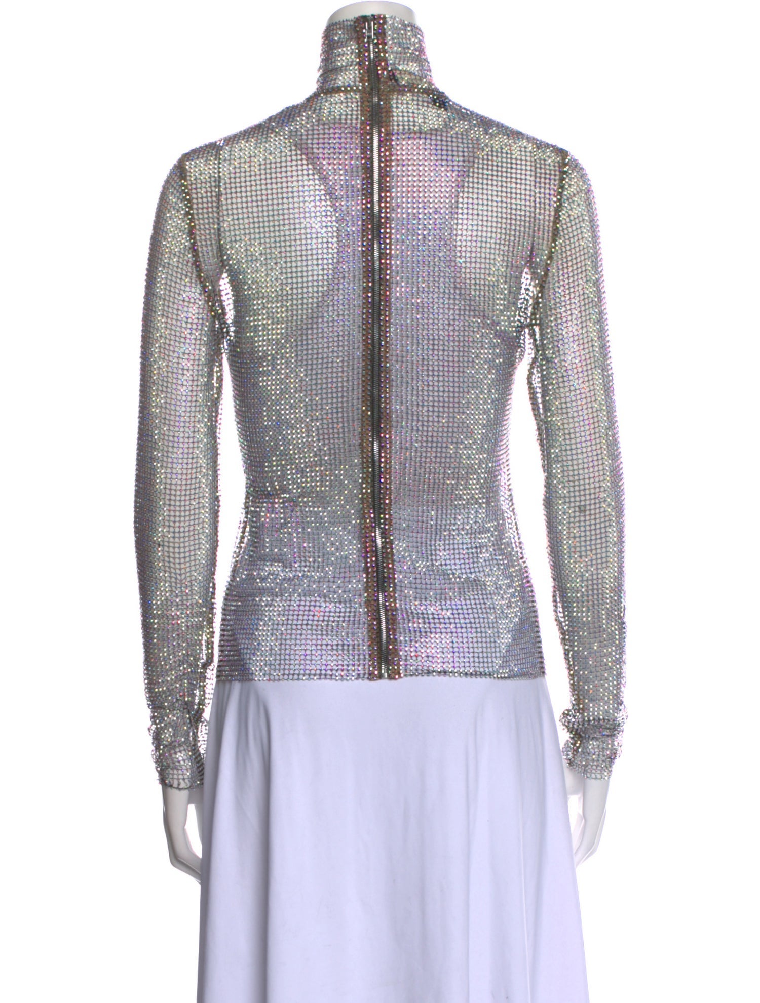 Gucci 2017 Crystal Mesh Top - Silver Tops, Clothing - GUC1521369 | The ...