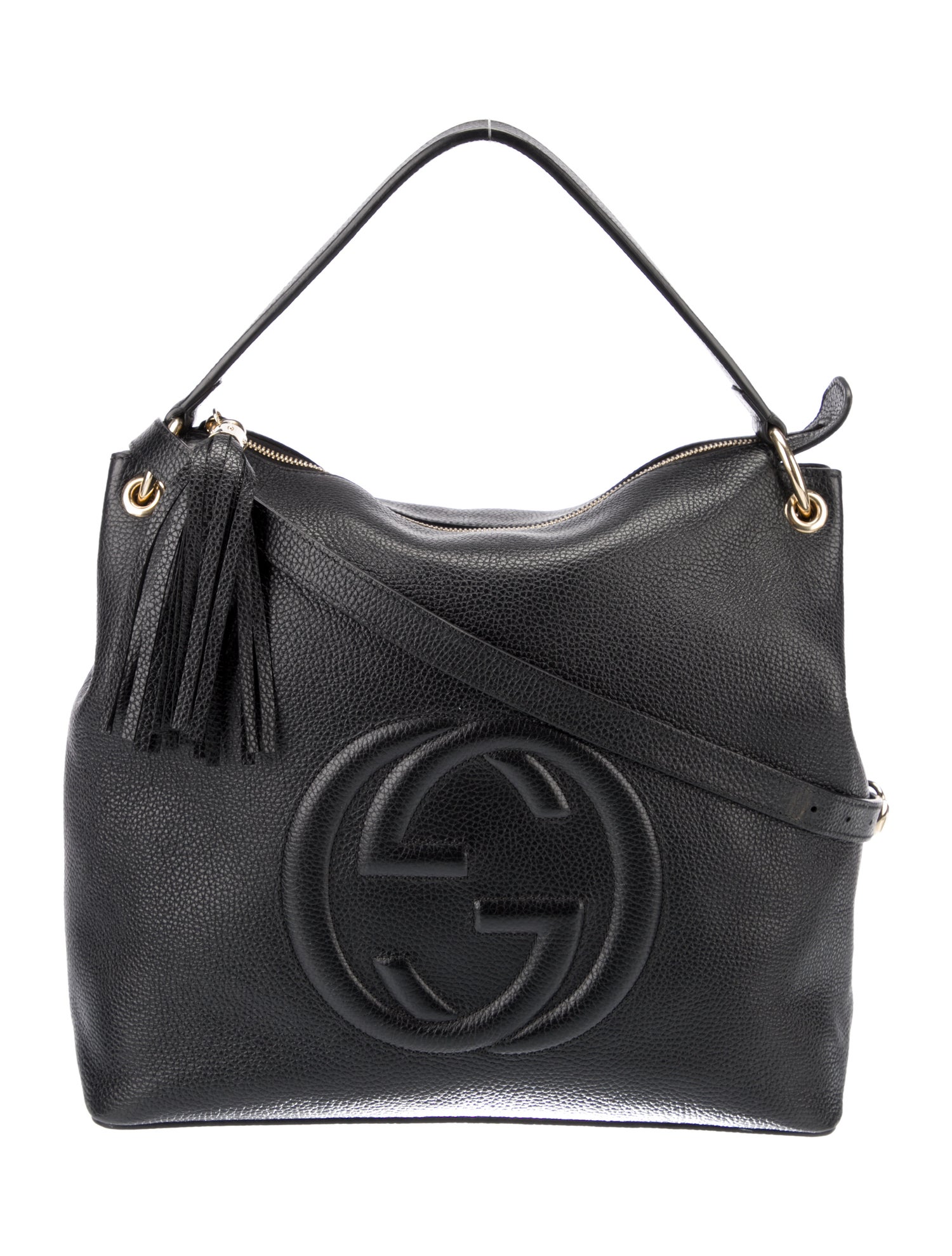 Gucci Leather Soho Large Shoulder Bag - Black Shoulder Bags, Handbags ...