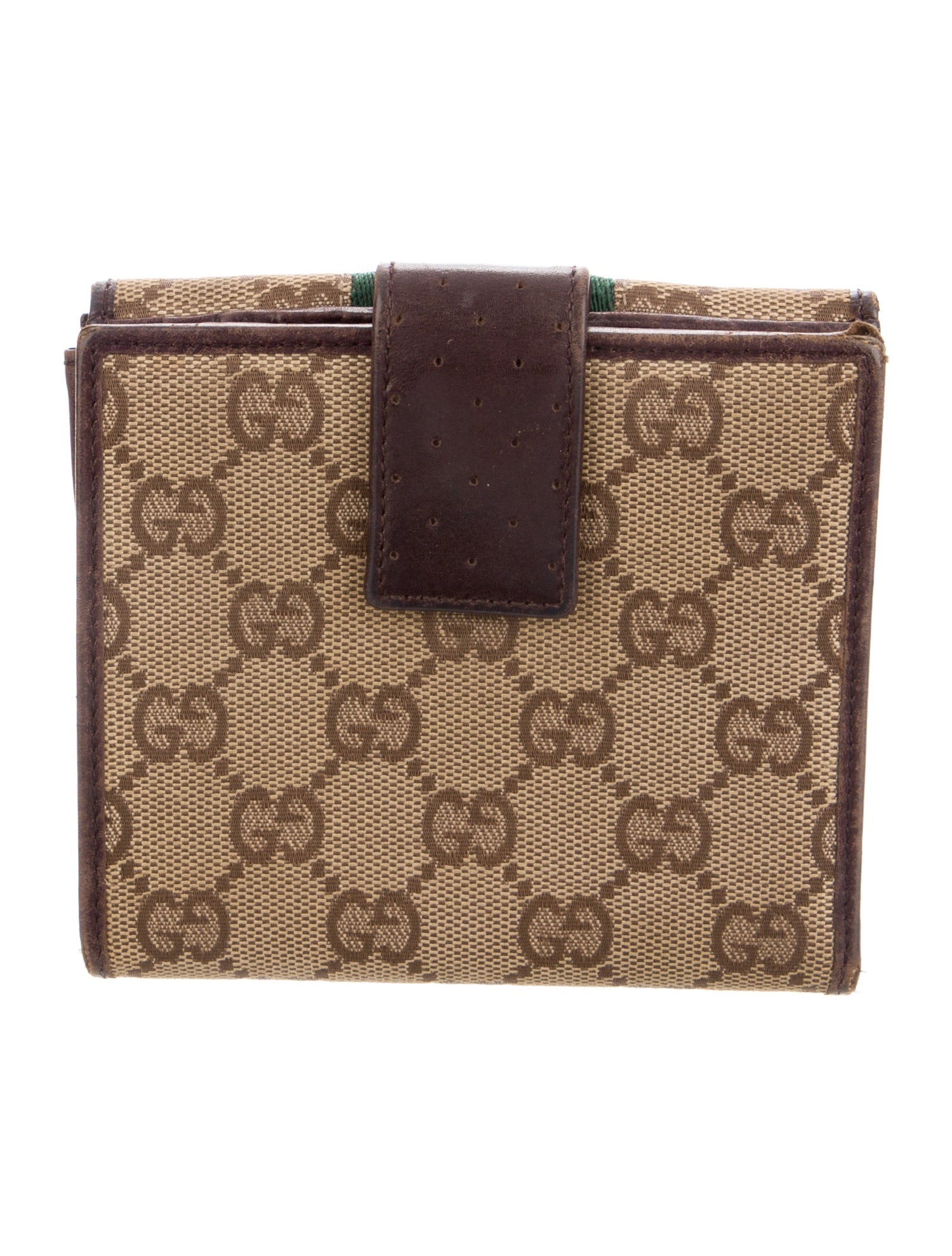 Gucci GG Canvas Compact Wallet - Neutrals Wallets, Accessories ...