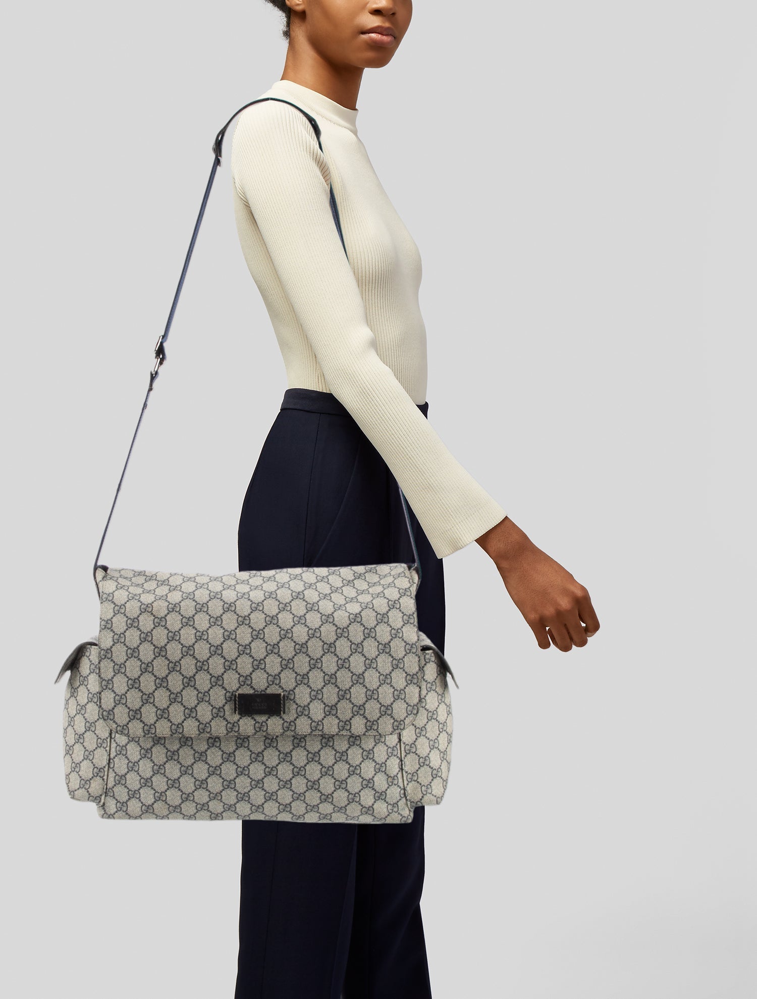 Gucci GG Supreme Diaper Bag - Black - GUC1512476 | The RealReal