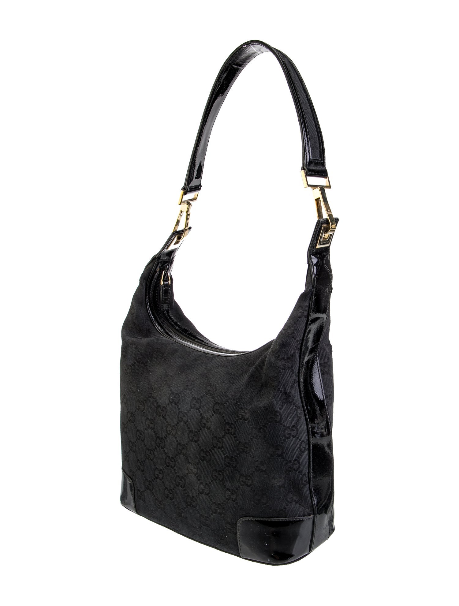Gucci GG Canvas Jackie Hobo - Black Shoulder Bags, Handbags ...