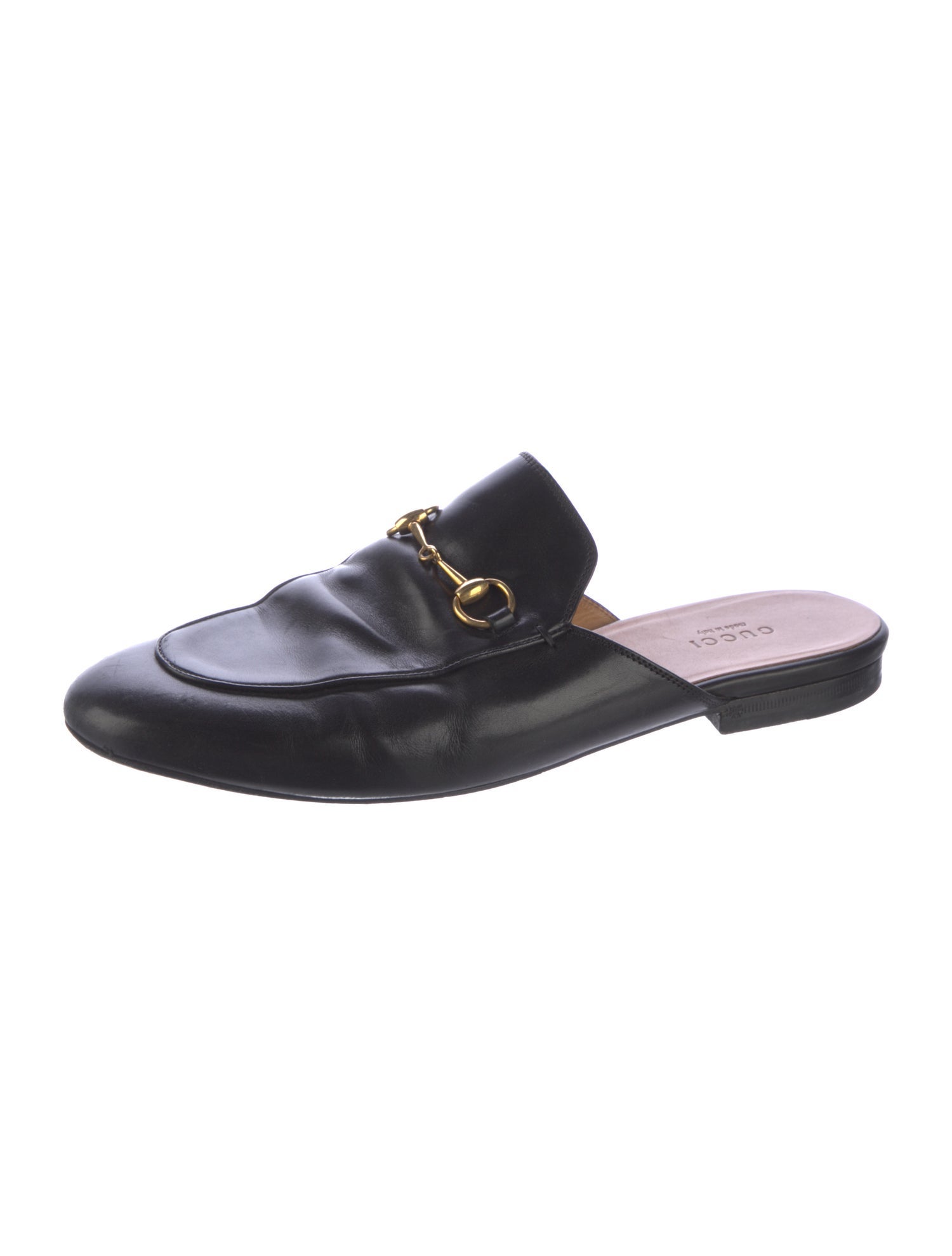 Gucci Princetown Horsebit Accent Mules - Black Flats, Shoes ...
