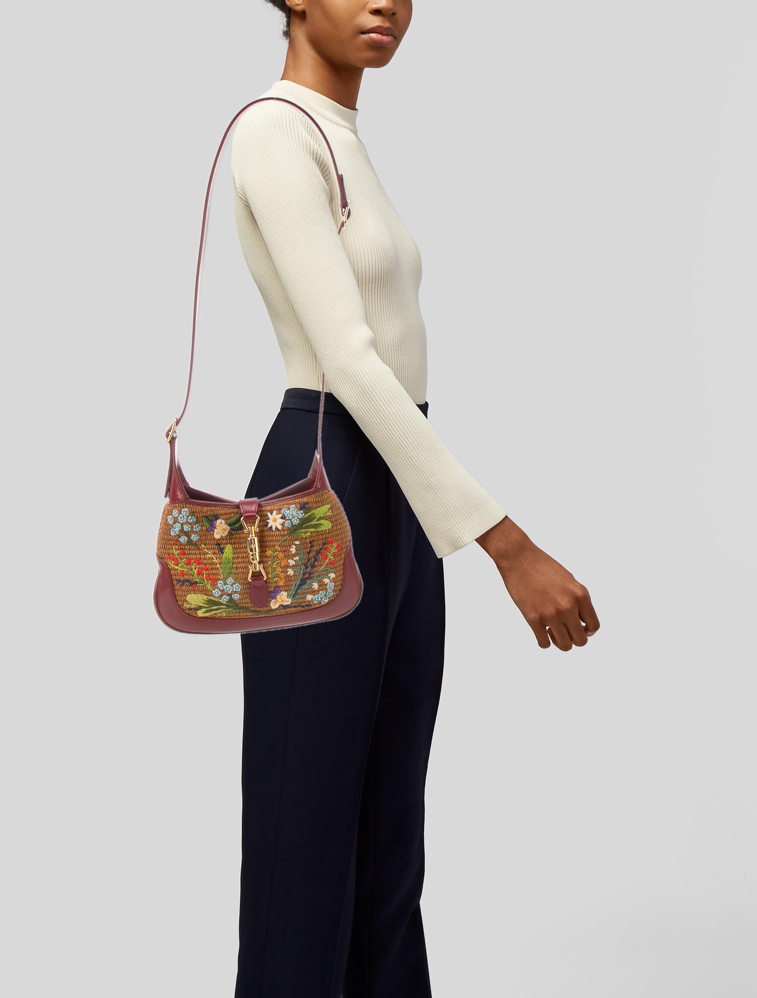 Gucci Small Raffia Jackie 1961 Hobo - Neutrals Hobos, Handbags ...