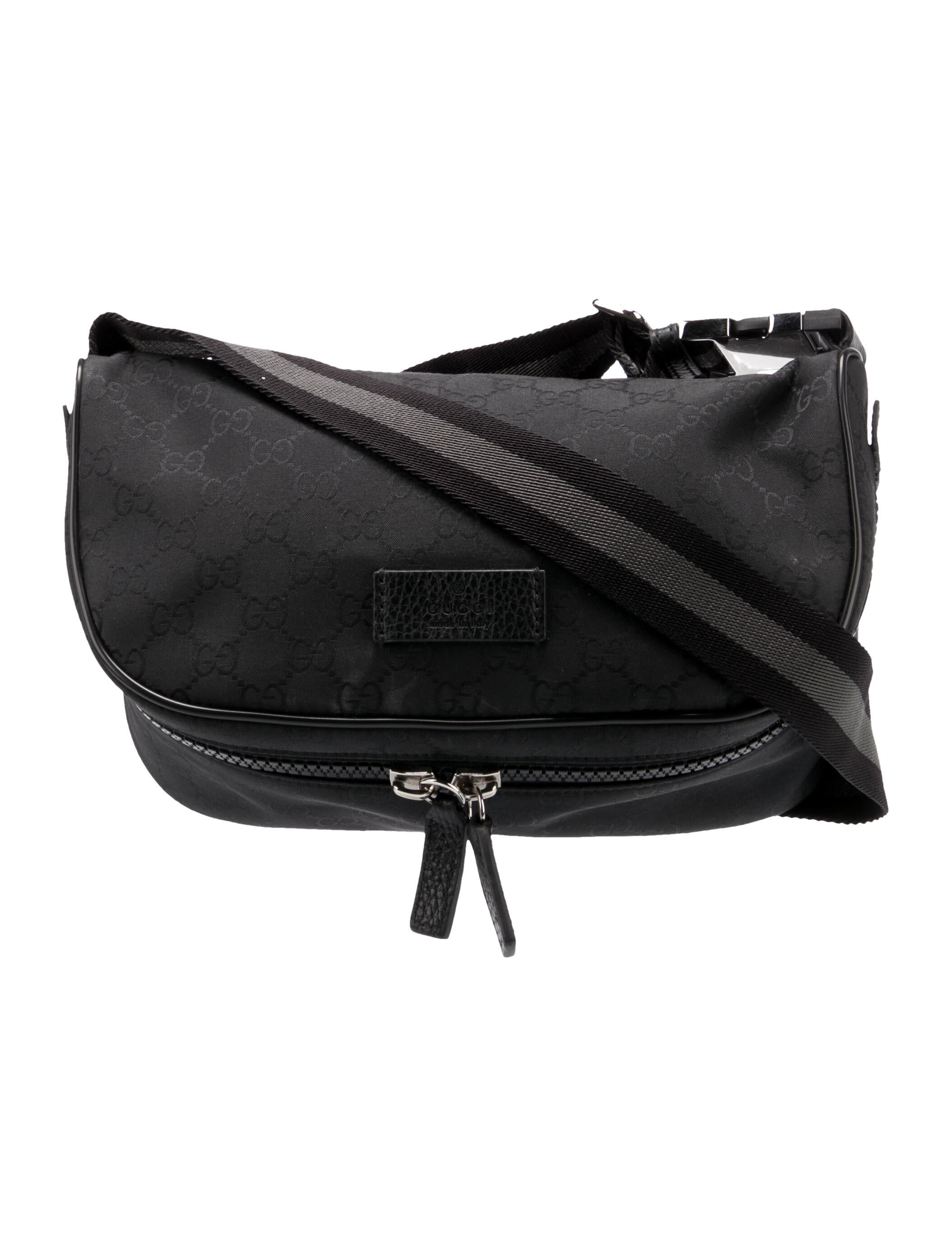 Gucci GG Nylon Belt Bag - Black Other, Bags - GUC1530346 | The RealReal