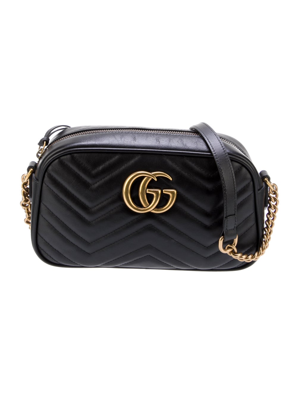 Gucci Small Marmont Matelasse Camera Bag - Black Crossbody Bags ...