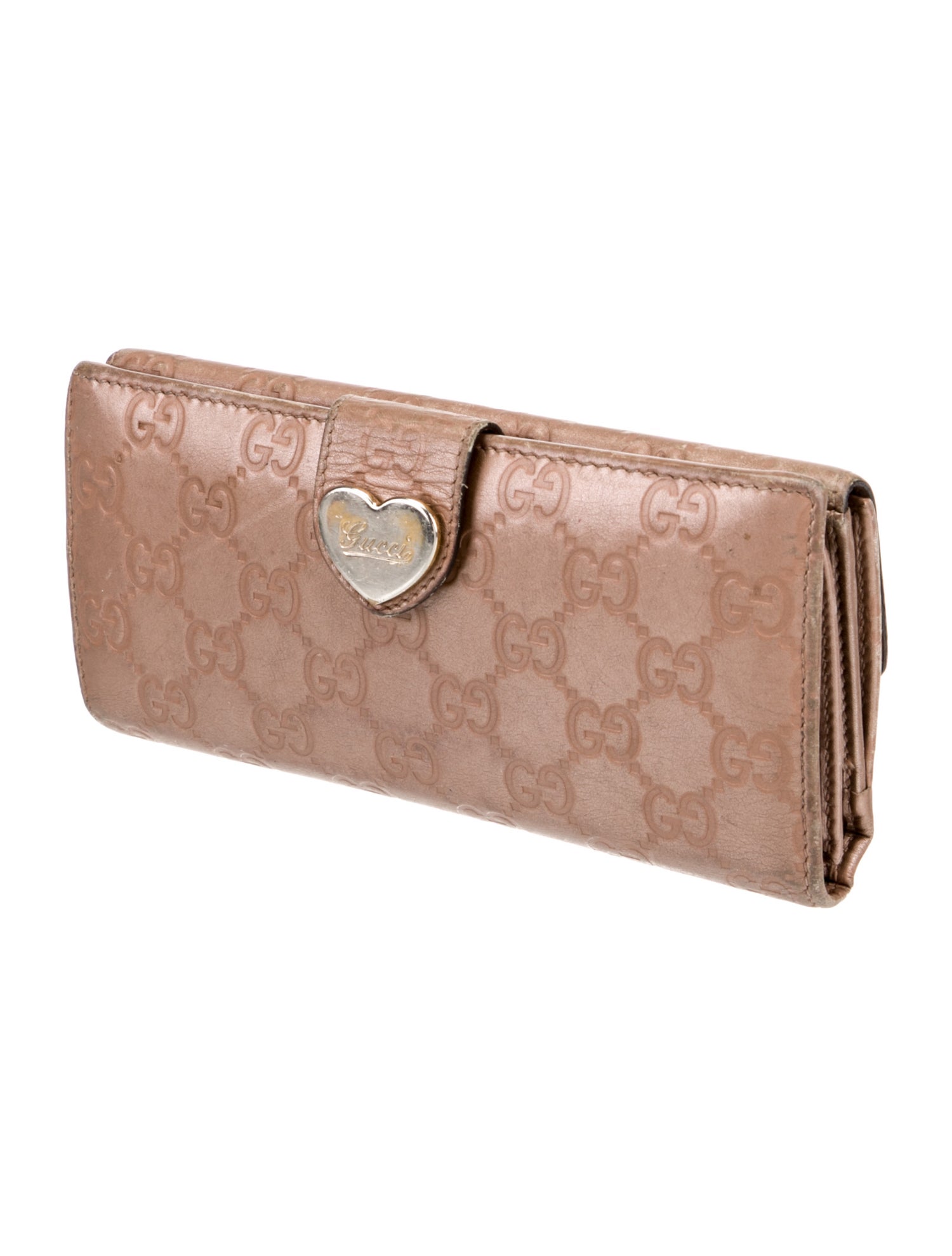 Gucci GG Canvas Canvas Continental Wallet - Metallic Wallets ...