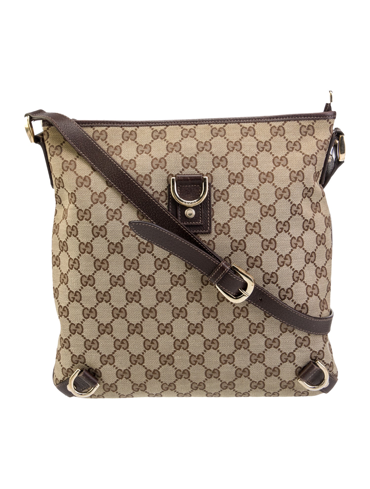Gucci GG Canvas Abbey D-Ring Messenger Bag - Neutrals Crossbody Bags ...