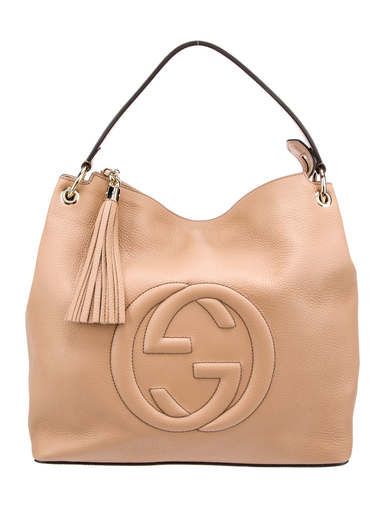 Gucci Medium Soho Tote - Orange Handle Bags, Handbags - GUC1488484 ...