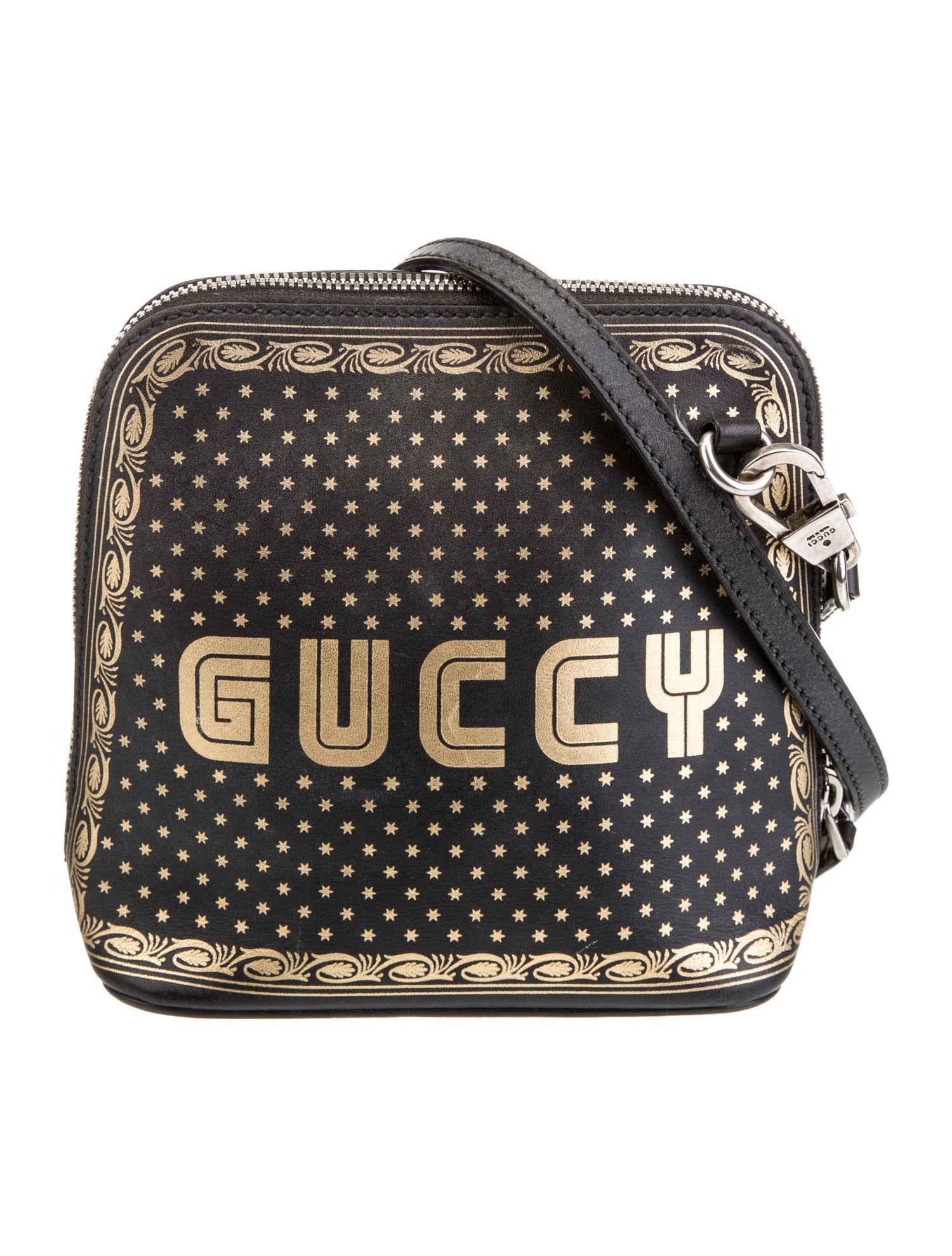 Gucci x Sega Guccy Stars Mini Dome Bag - Black Crossbody Bags, Handbags - GUC1539095 | The RealReal