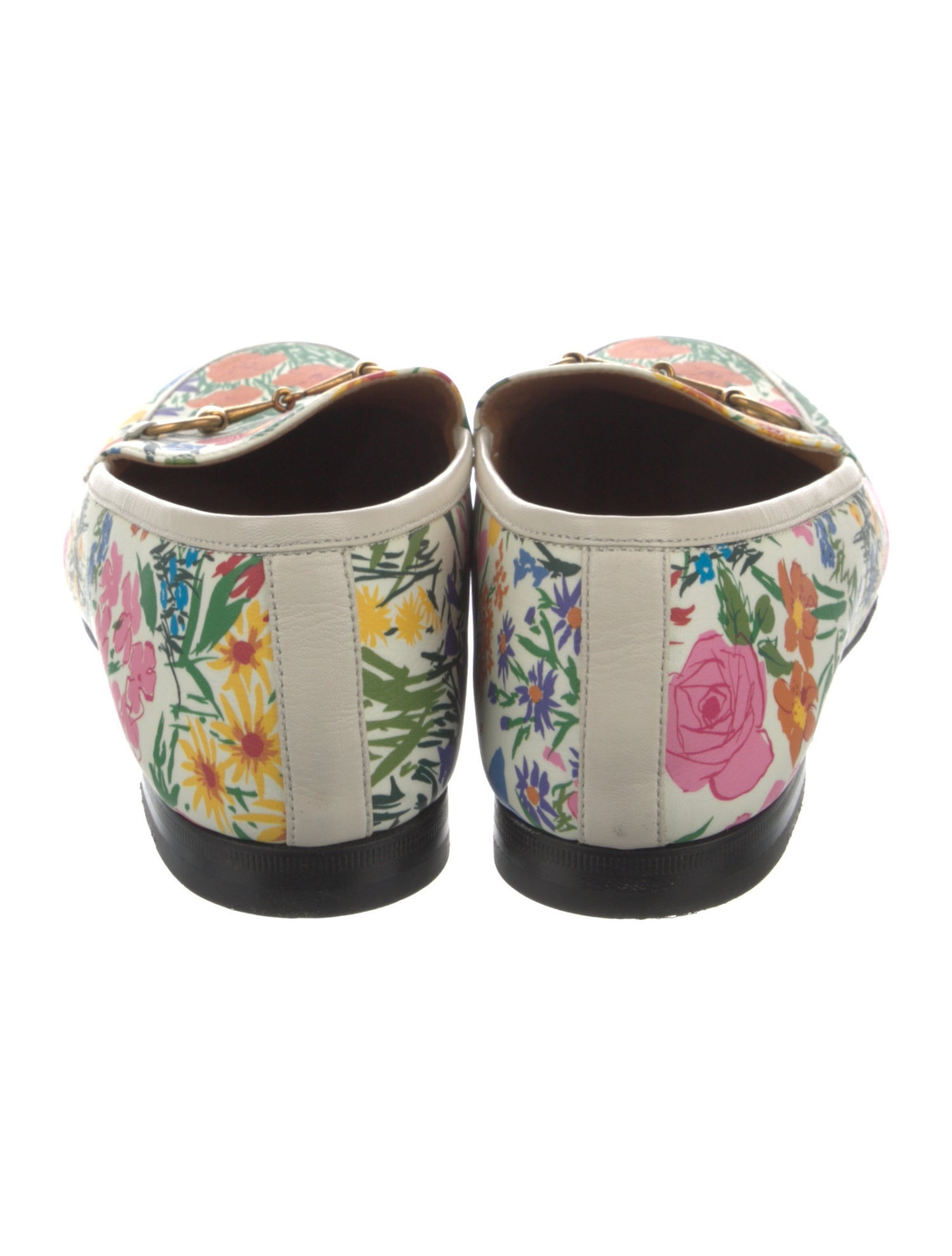 Gucci 1955 Horsebit Accent Leather Loafers - White Flats, Shoes ...