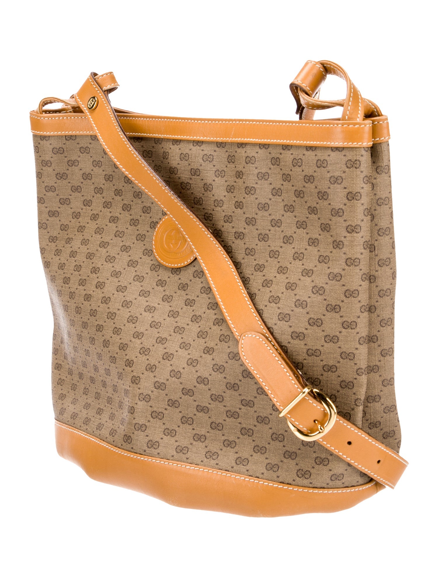 Gucci Micro GG Bucket Bag - Grey Bucket Bags, Handbags - GUC1530652 ...