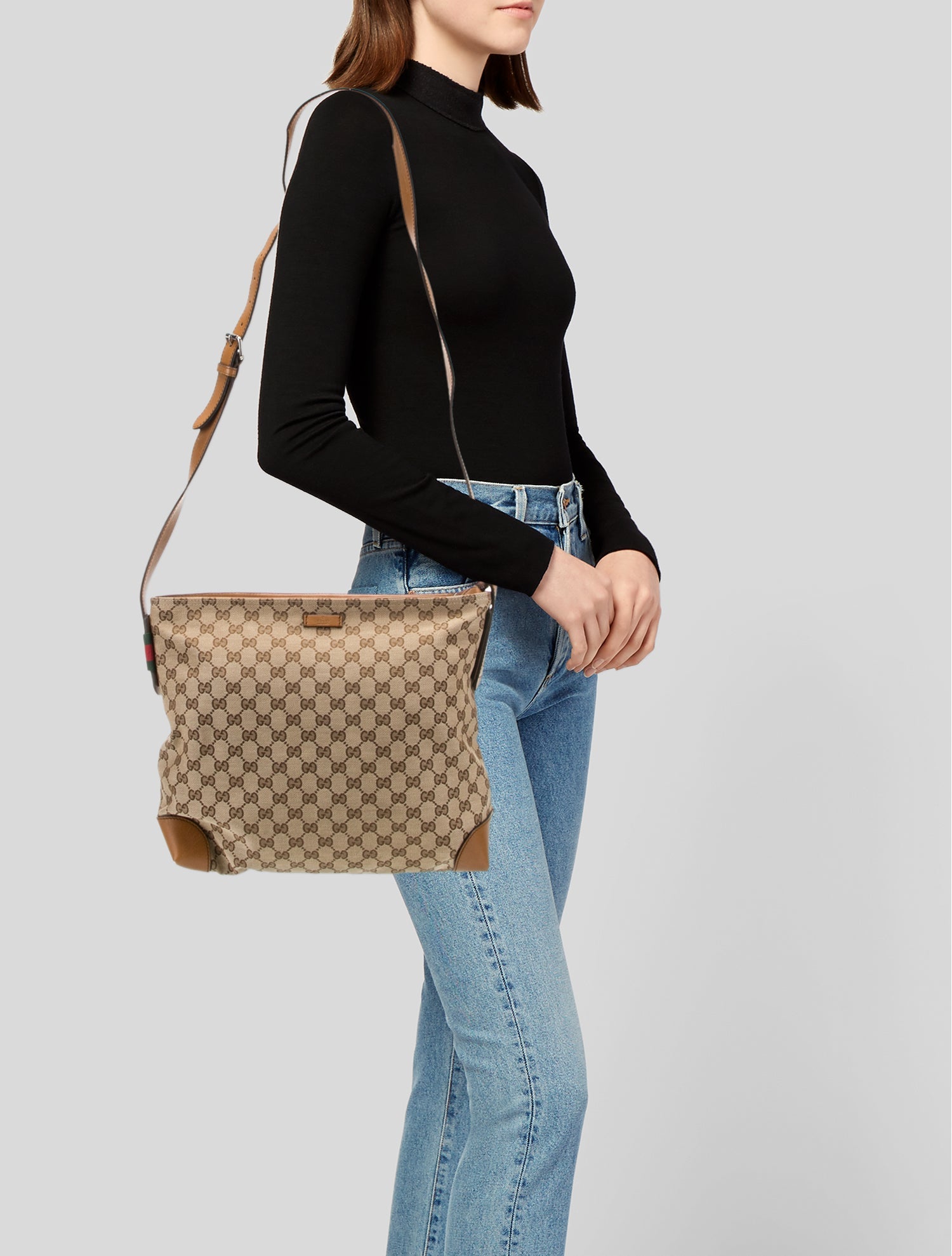 Gucci GG Canvas Shoulder Bag - Neutrals Shoulder Bags, Handbags ...