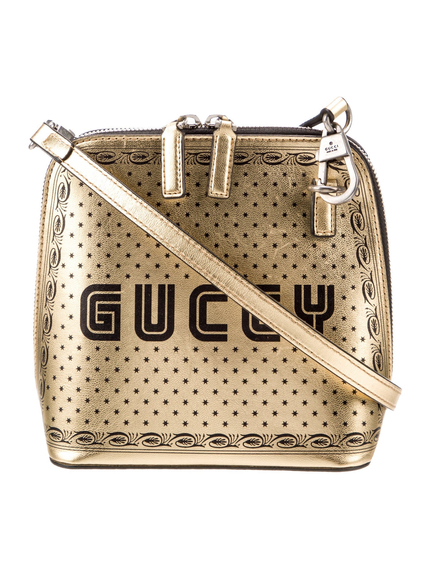 Gucci x Sega Guccy Stars Mini Dome Bag - Gold Crossbody Bags, Handbags - GUC1547824 | The RealReal
