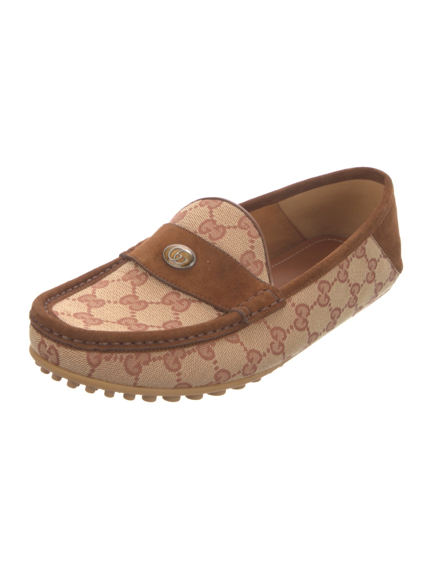 Gucci Horsebit Accent Leather Drivers - Neutrals Loafers, Shoes ...