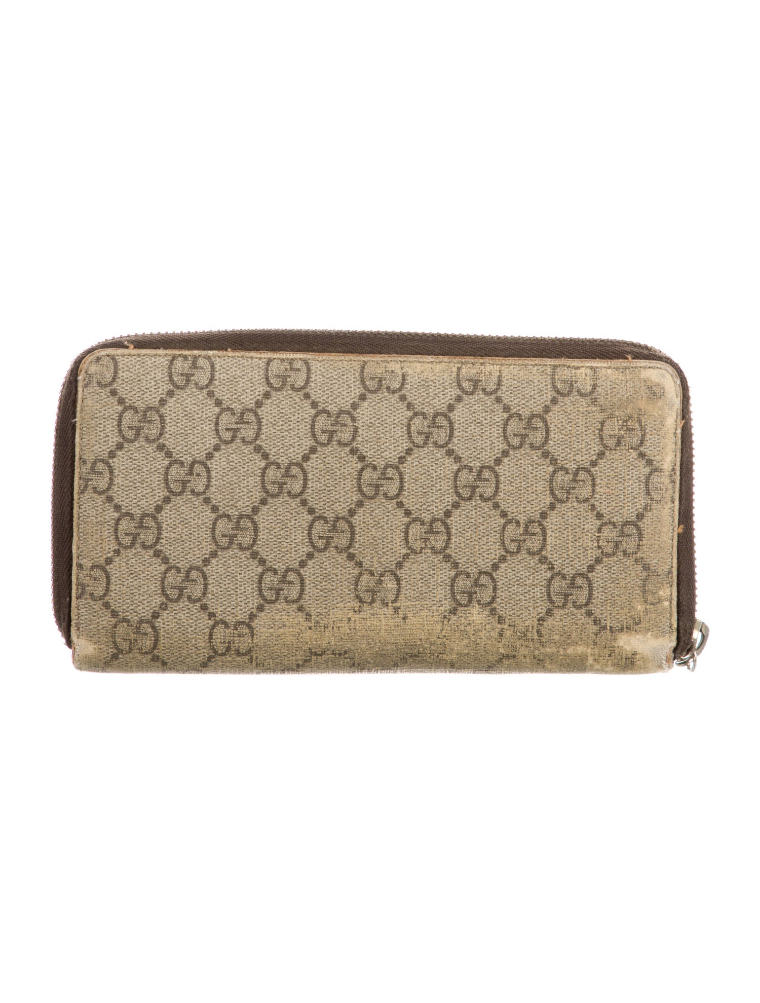 Gucci GG Canvas Canvas Continental Wallet - Metallic Wallets ...