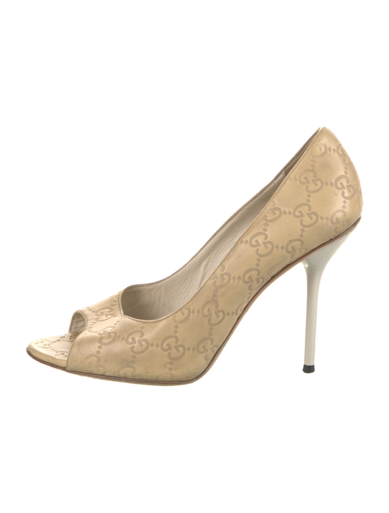 Christian Dior Lace Pattern Lace Trim Embellishment Pumps - Black Pumps ...