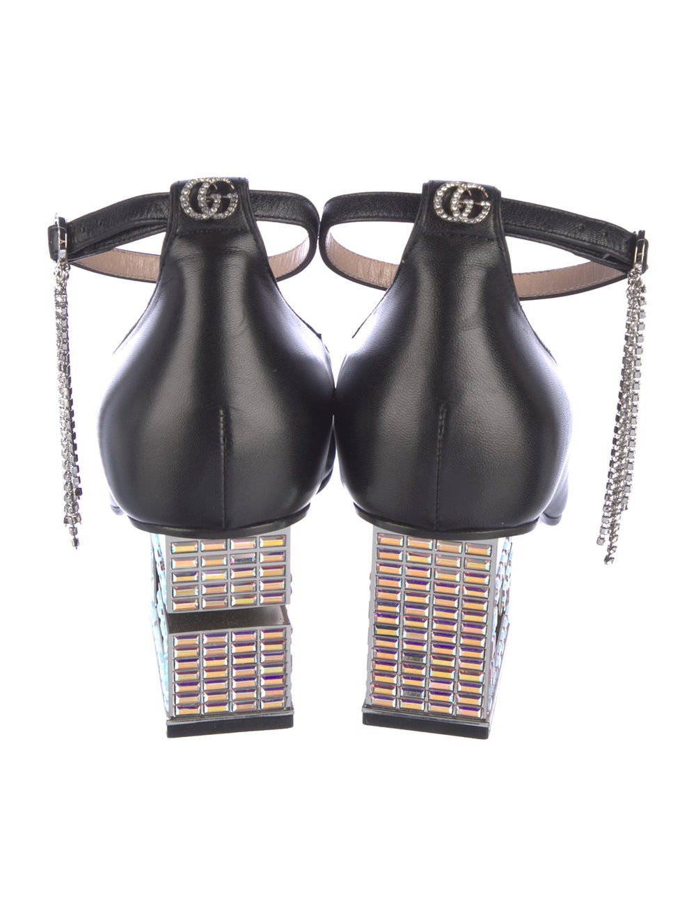 Gucci Double G Logo Leather Pumps - Black Pumps, Shoes - GUC1556664 ...