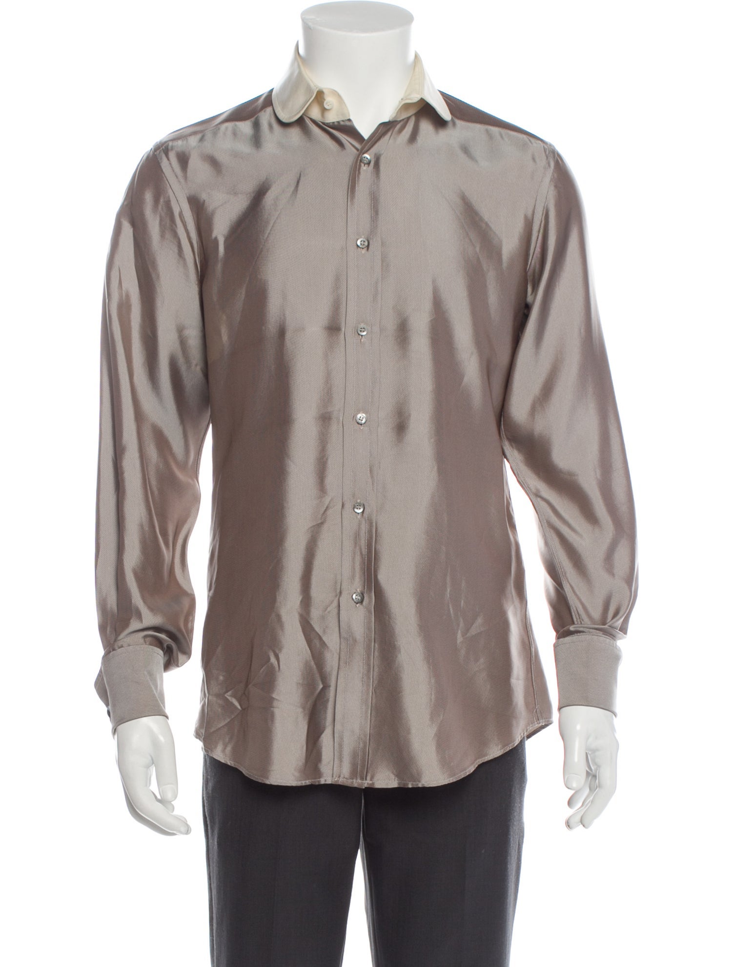 Gucci Vintage Late 1990's - Early 2000's Dress Shirt - Neutrals Dress ...