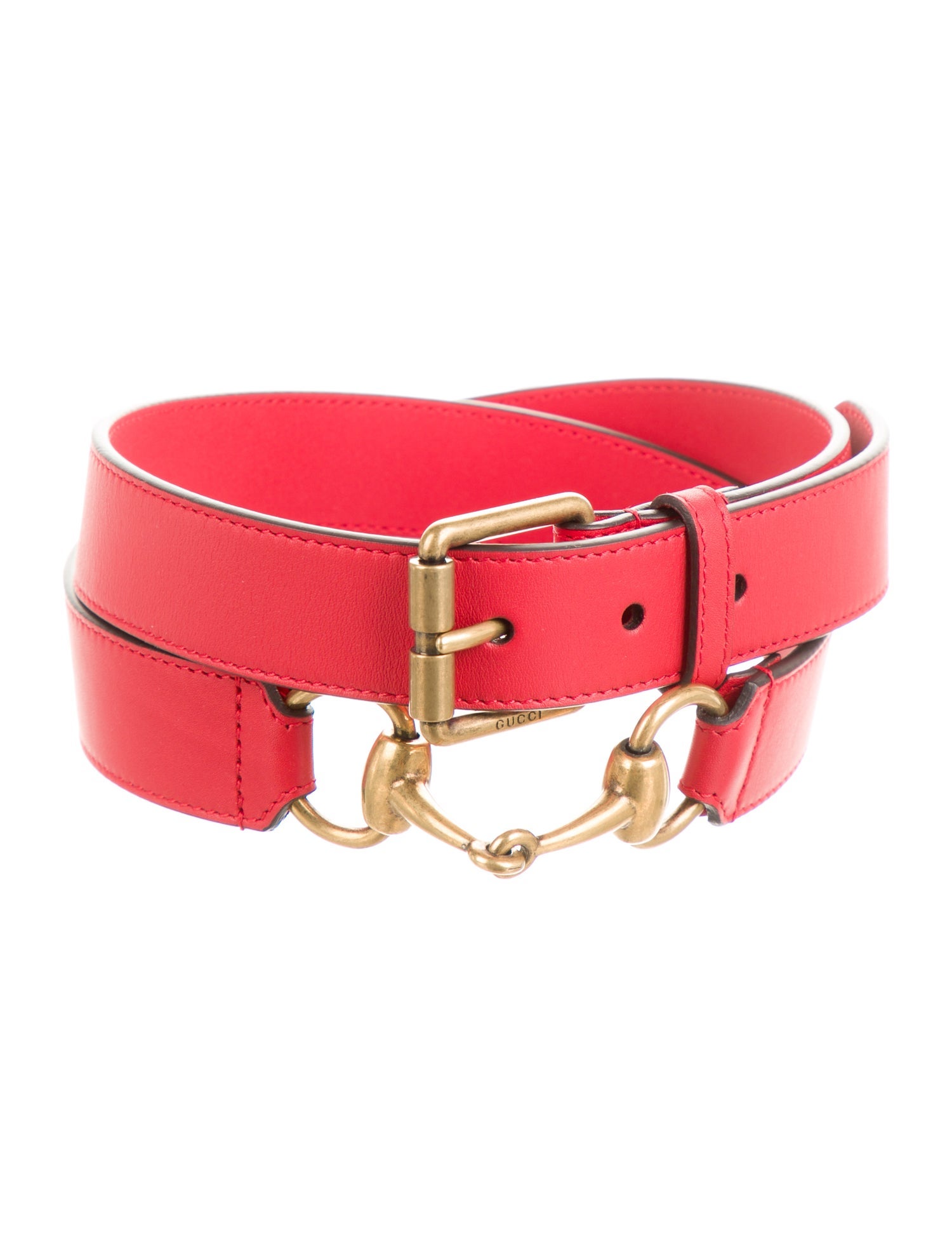 Gucci Leather Belt - Red Belts, Accessories - GUC1560487 | The RealReal