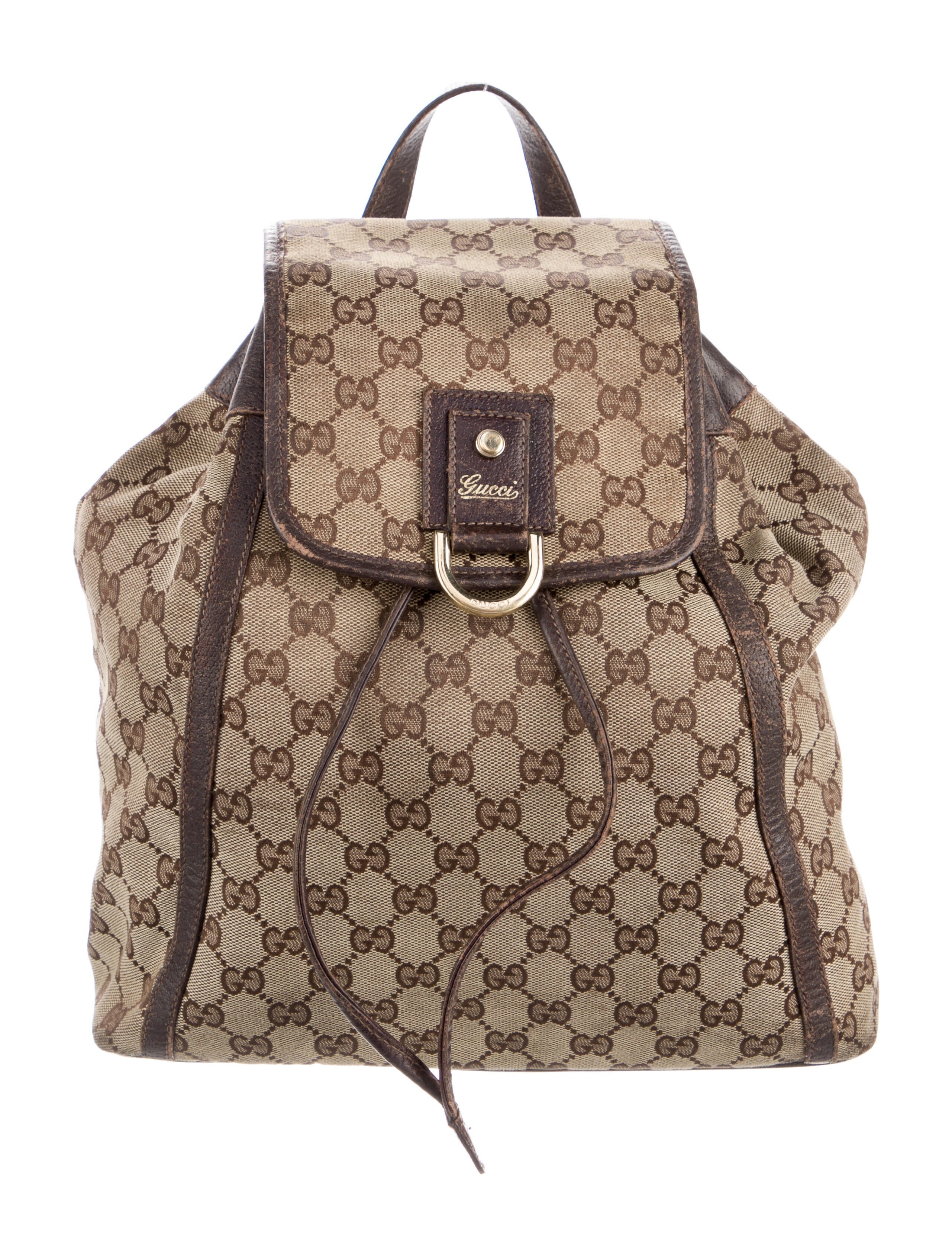 Gucci GG Canvas Abbey Backpack - Brown Backpacks, Handbags - GUC1562650 ...
