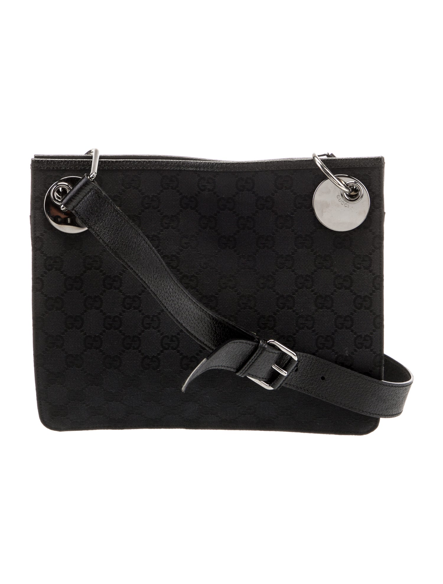 Gucci GG Canvas Eclipse Crossbody Bag - Black Crossbody Bags, Handbags ...
