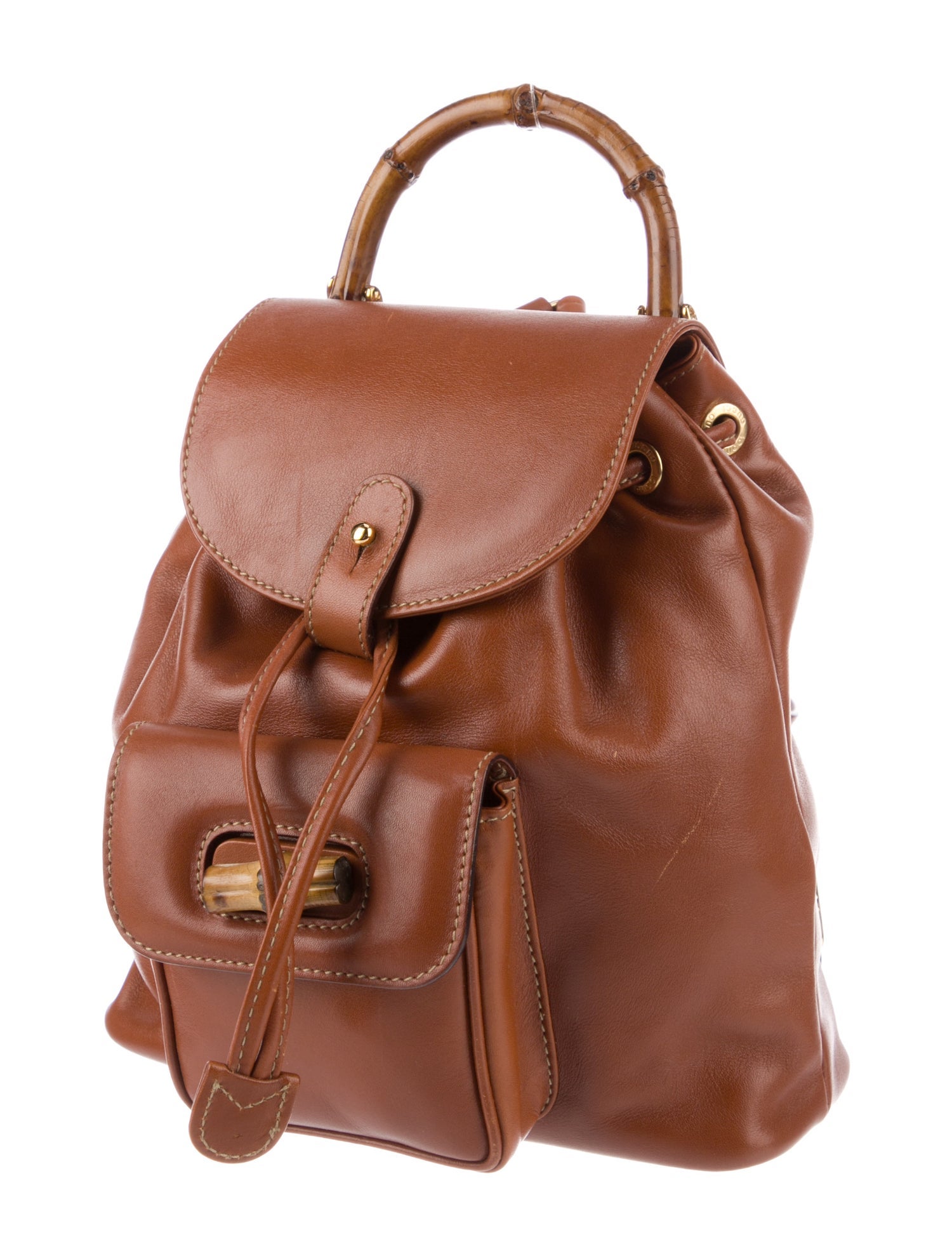 Gucci Mini Bamboo Backpack - Brown Backpacks, Handbags - GUC1392967 ...