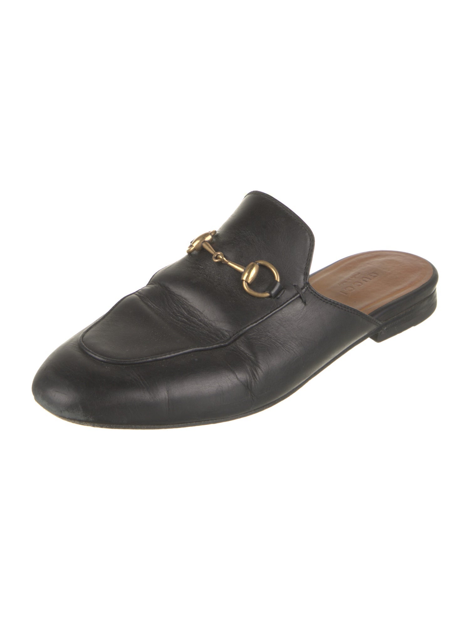 Gucci Princetown Horsebit Accent Mules - Black Flats, Shoes ...
