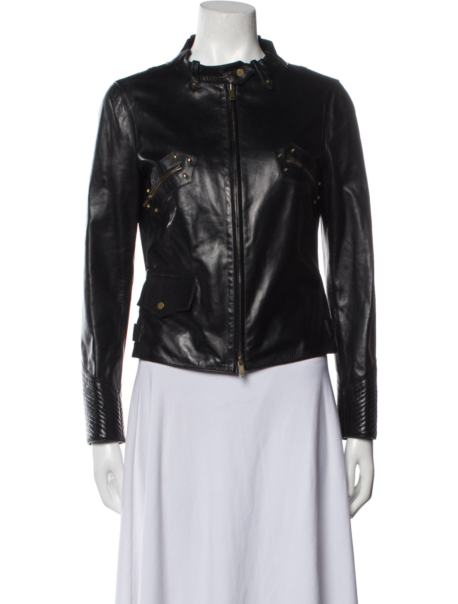 Gucci Lamb Leather Floral Print Bomber Jacket - Metallic Jackets, Clothing - GUC1576372 | The ...