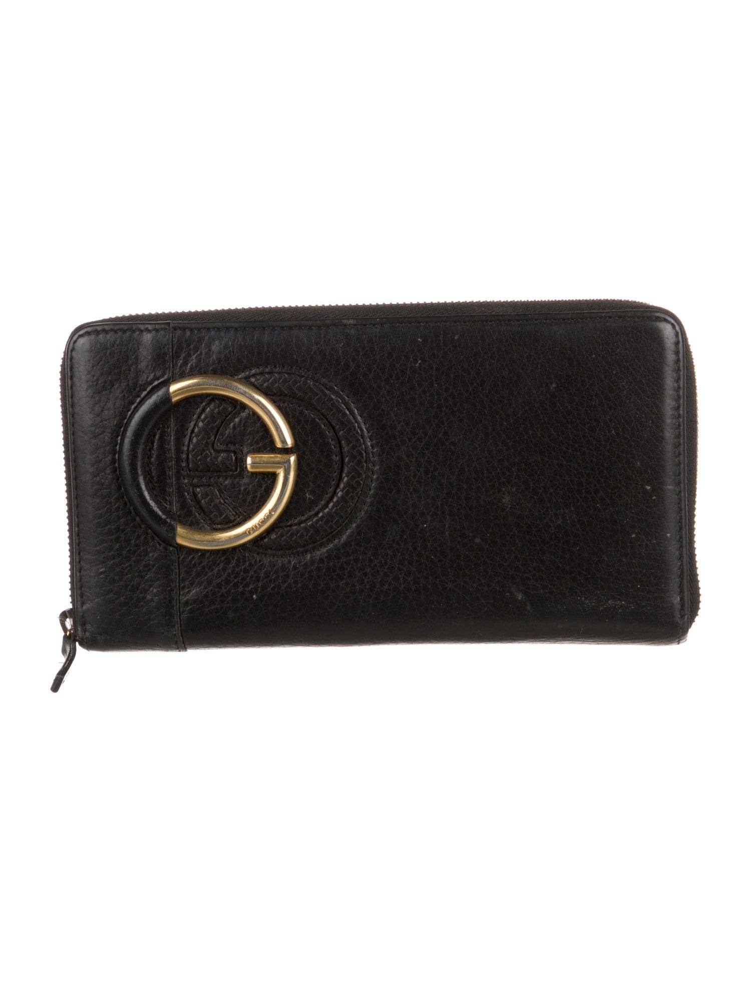 Gucci Zippy Organizer Interlocking G Logo Continental Wallet - Black ...