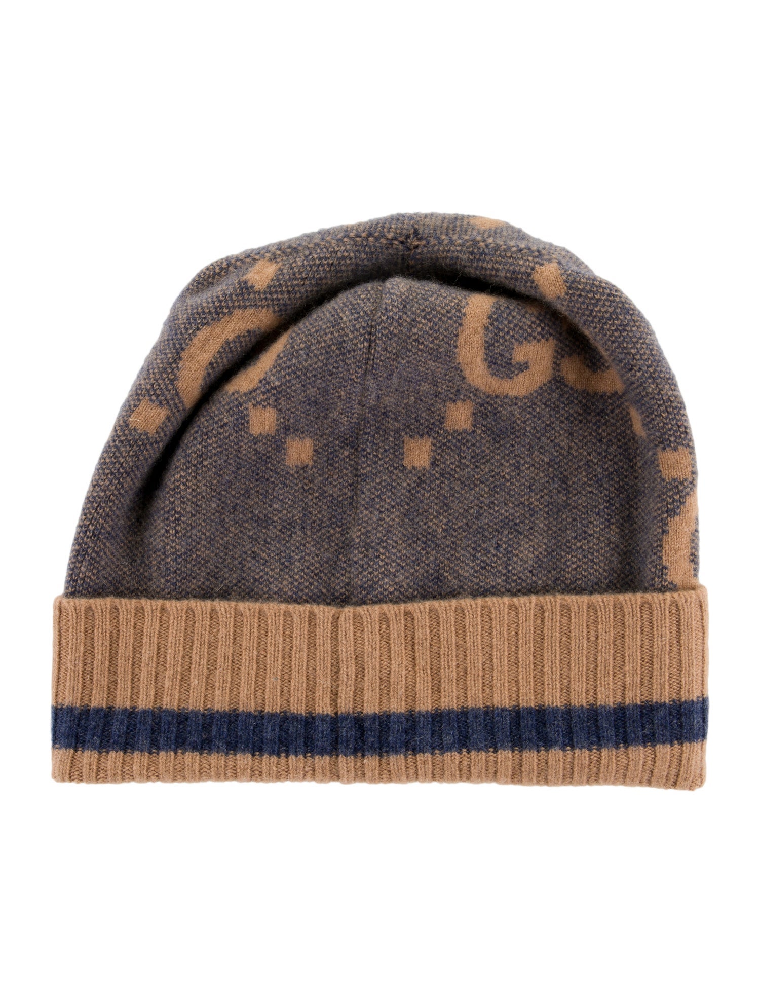 Gucci GG Logo Cashmere Knit Beanie - Neutrals Hats, Accessories ...