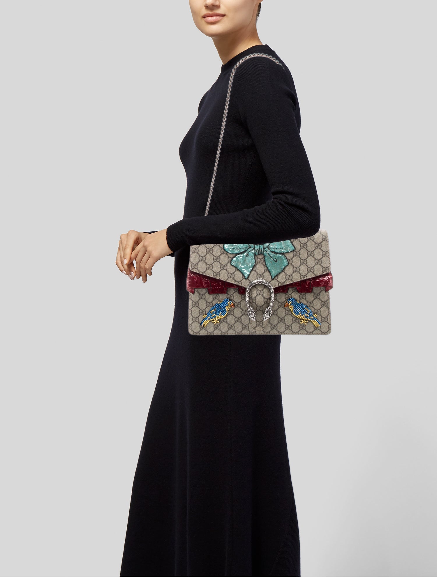 Gucci GG Supreme Medium Dionysus Shoulder Bag - Neutrals Shoulder Bags ...