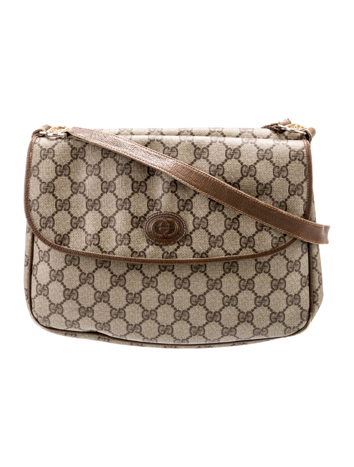 Gucci GG Supreme Shoulder Bag - Brown Shoulder Bags, Handbags ...