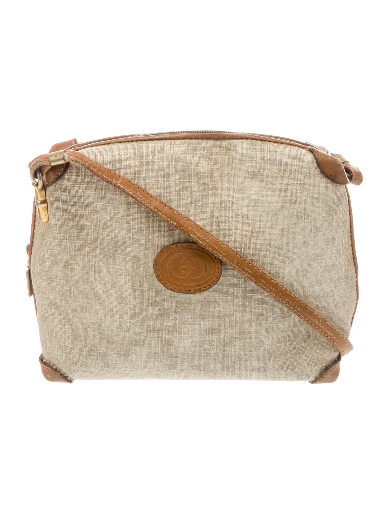 Gucci Micro GG Monogram Crossbody Bag Vintage - Neutrals Crossbody Bags ...