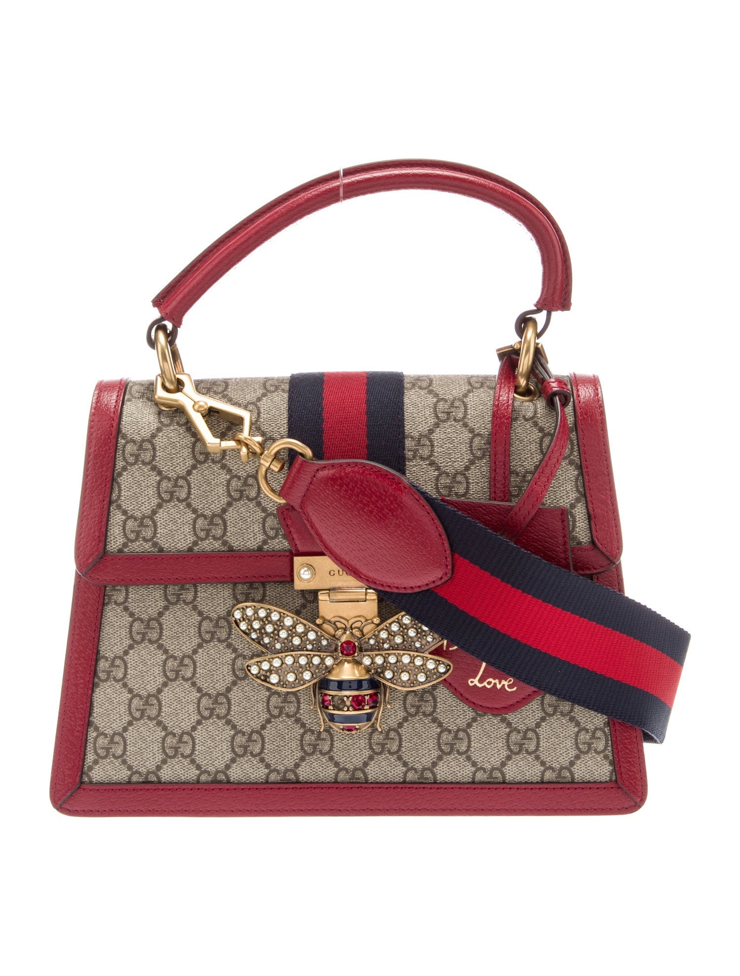Gucci Small Queen Margaret Handle Bag - Blue Handle Bags, Handbags ...