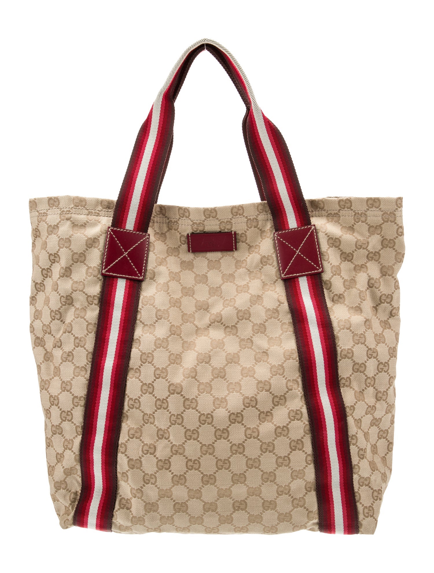 Gucci Canvas Tote - Brown Totes, Handbags - GUC1611456 | The RealReal