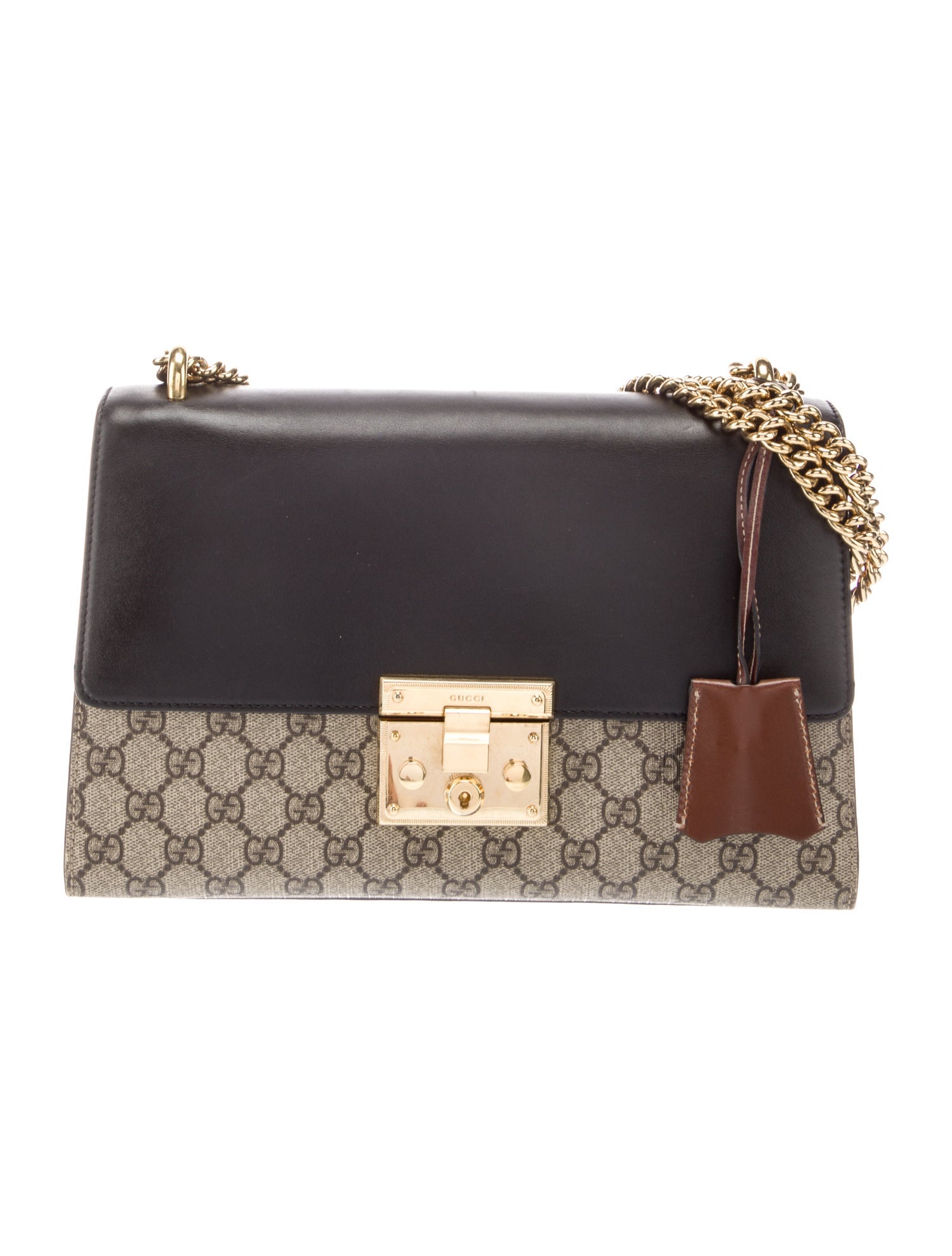 Gucci GG Supreme Berry Small Padlock Shoulder Bag - Neutrals Shoulder ...