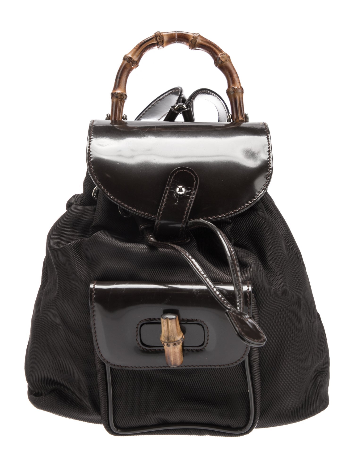 Gucci Bamboo Miss Bamboo Vintage - Brown Backpacks, Handbags ...
