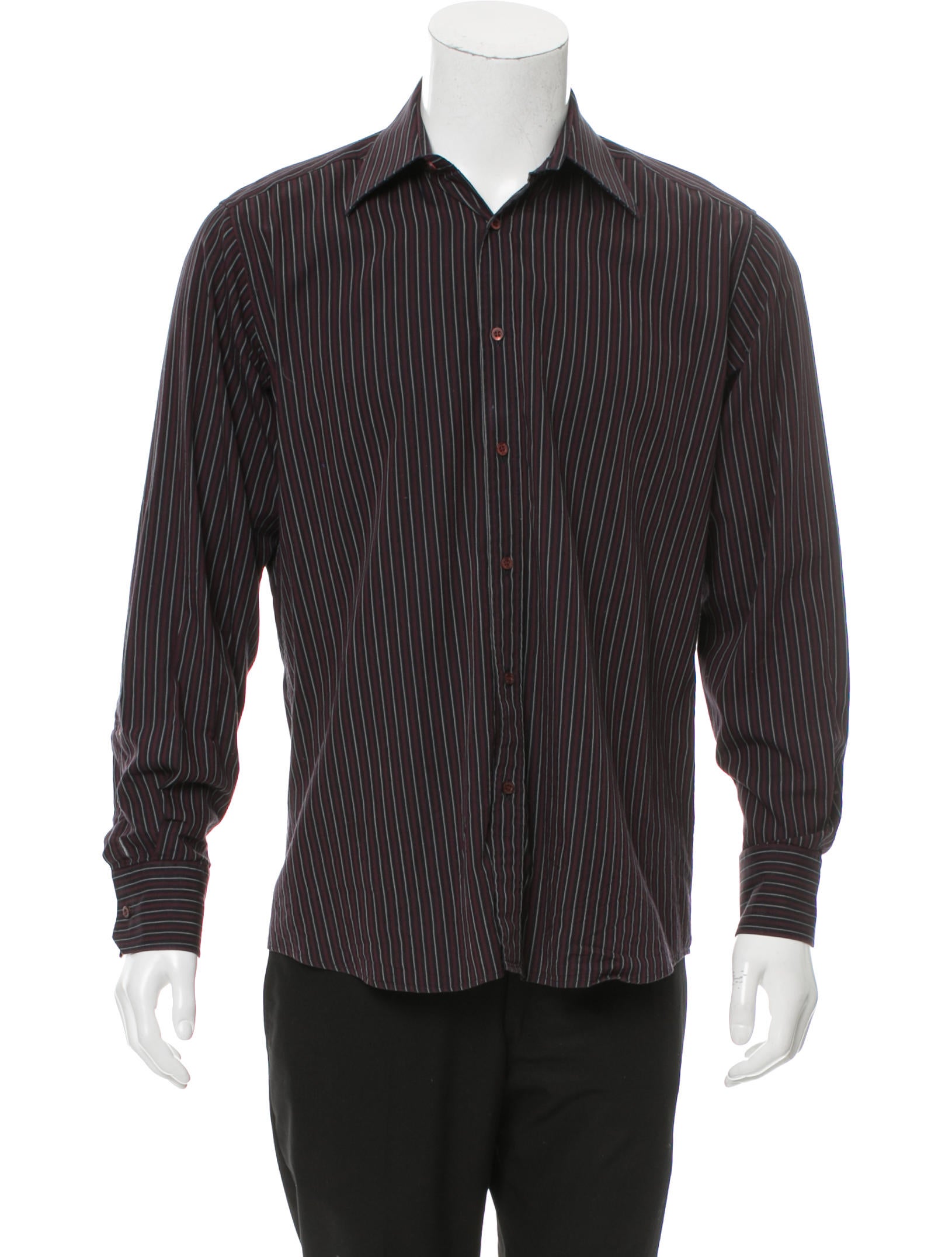 Gucci Striped Button-Up Shirt - Clothing - GUC161398 | The RealReal