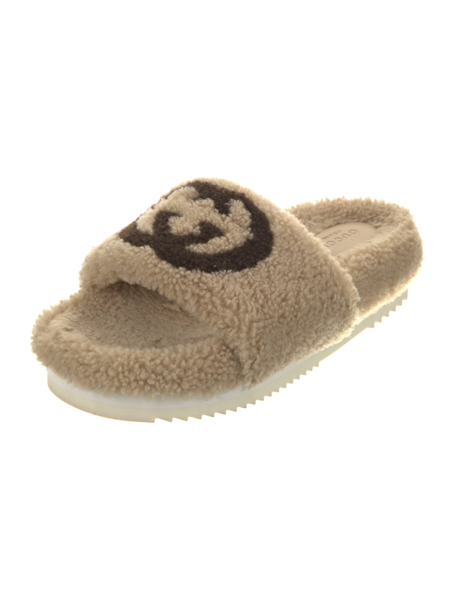 Hermès Shearling Animal Print Slides - Neutrals Sandals, Shoes ...