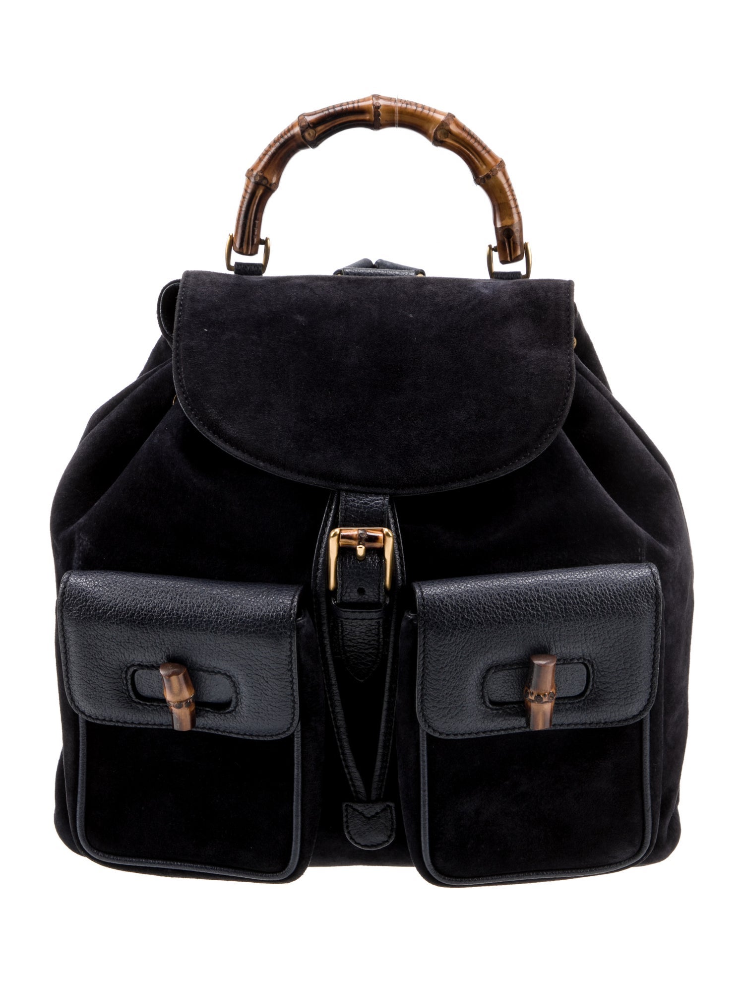 Gucci Bamboo Backpack - Blue Backpacks, Handbags - GUC1620900 | The ...