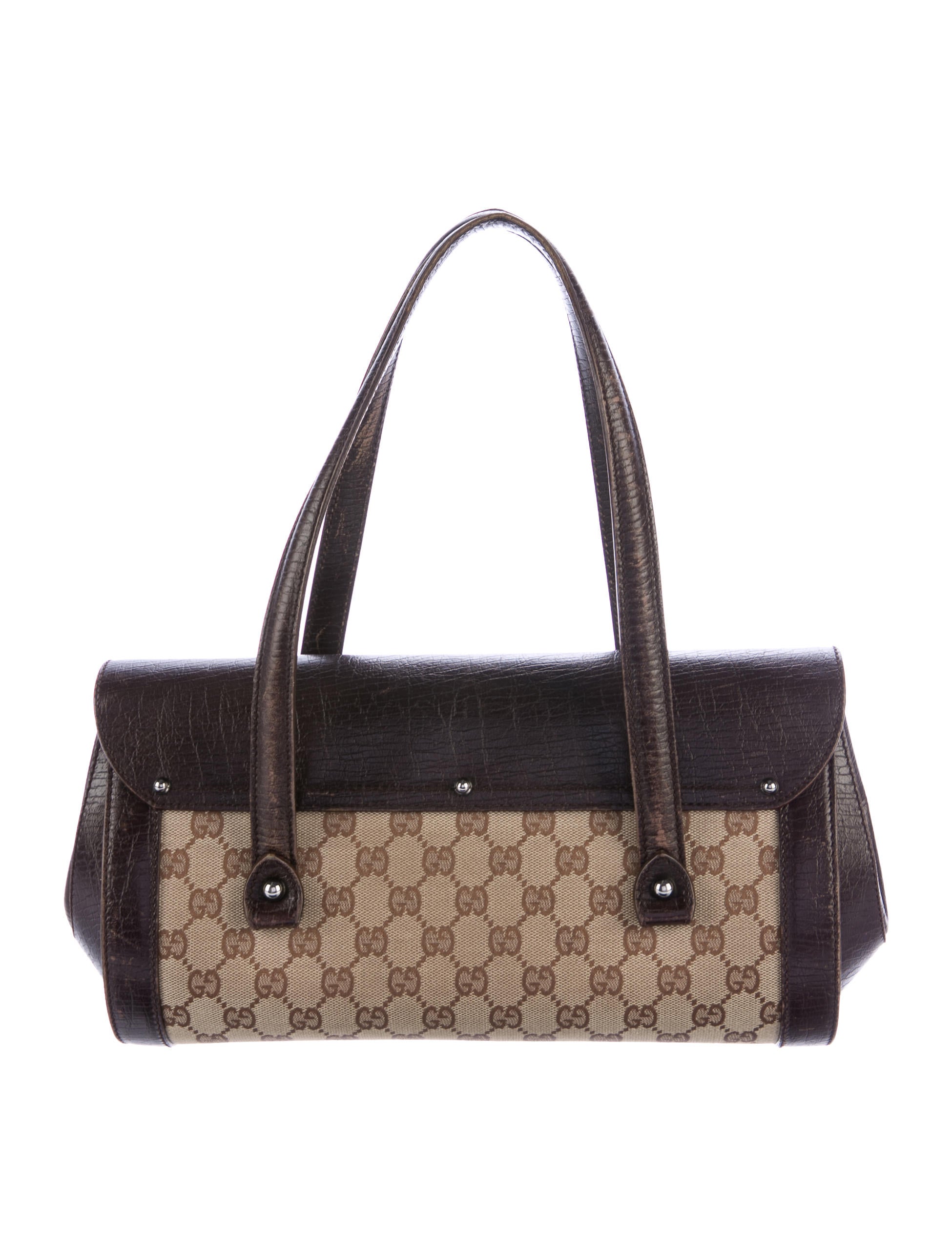 Gucci GG Canvas Bamboo Bullet Bag - Handbags - GUC162209 | The RealReal