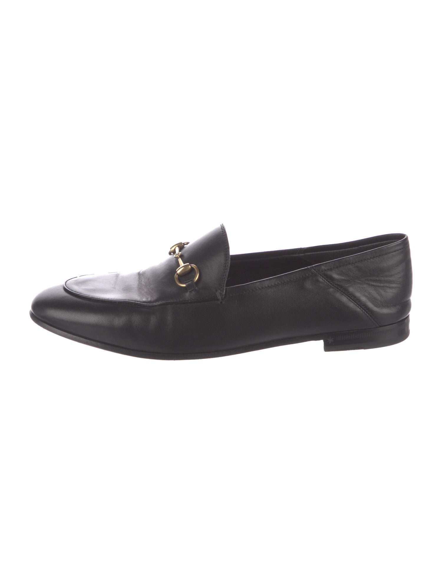 Gucci Horsebit Accent Leather Loafers - Black Loafers, Shoes ...