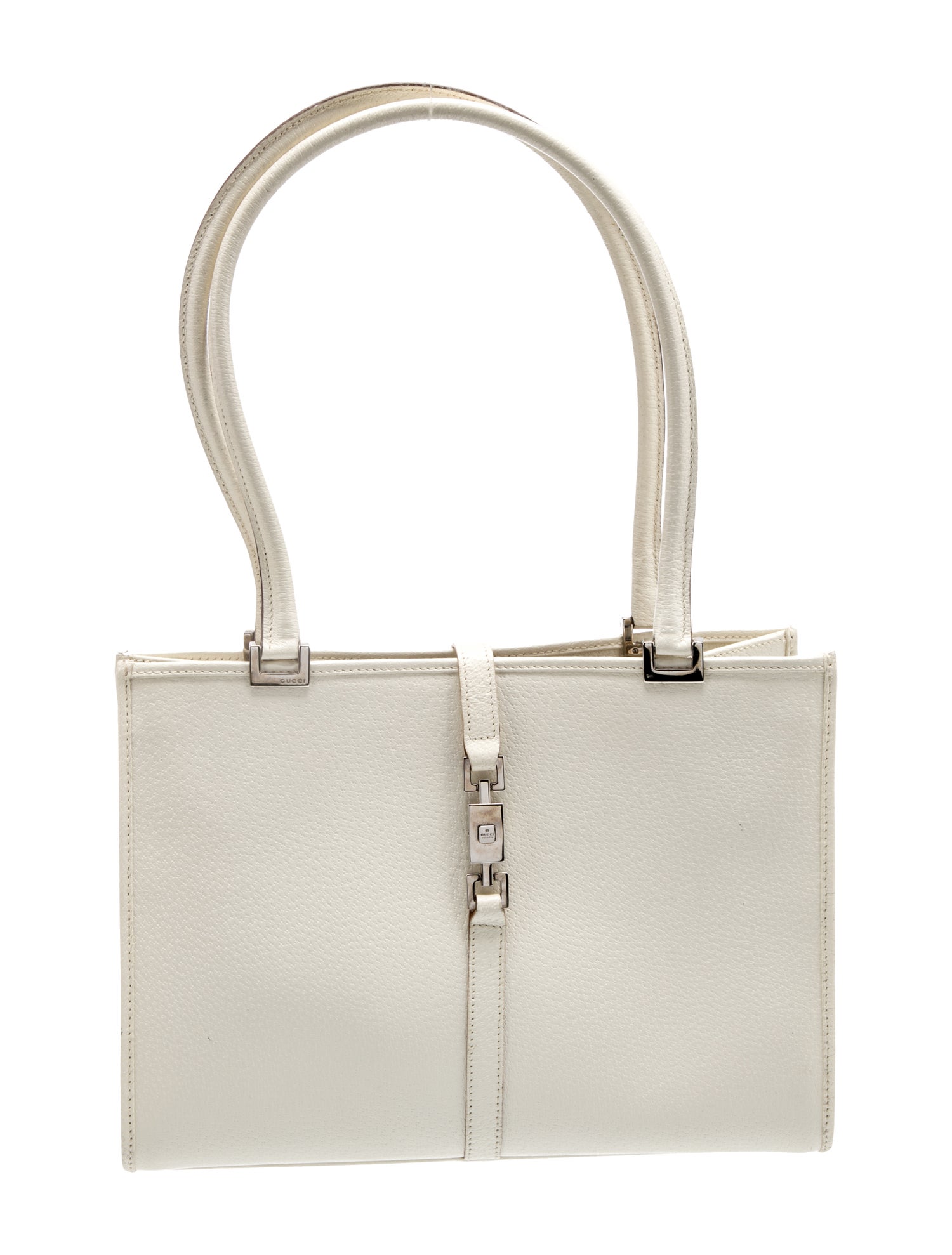 Gucci Piston Lock Jackie - White Shoulder Bags, Handbags - GUC1622972 ...