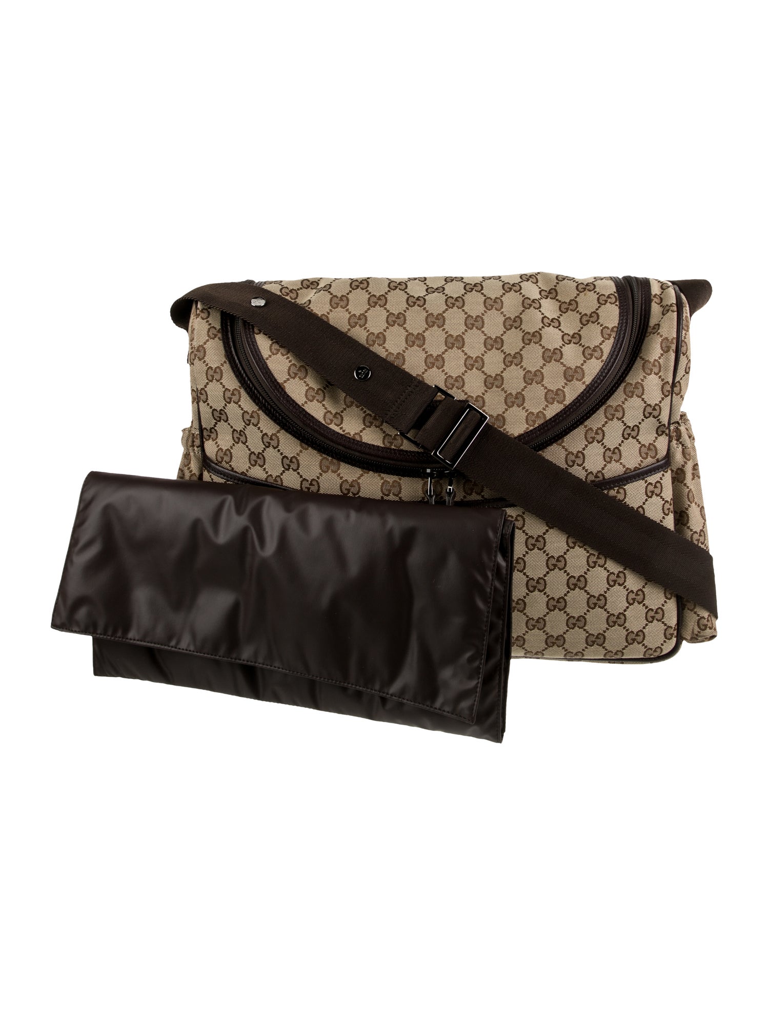 Gucci GG Canvas Baby Carrier - Brown - GUC151071 | The RealReal