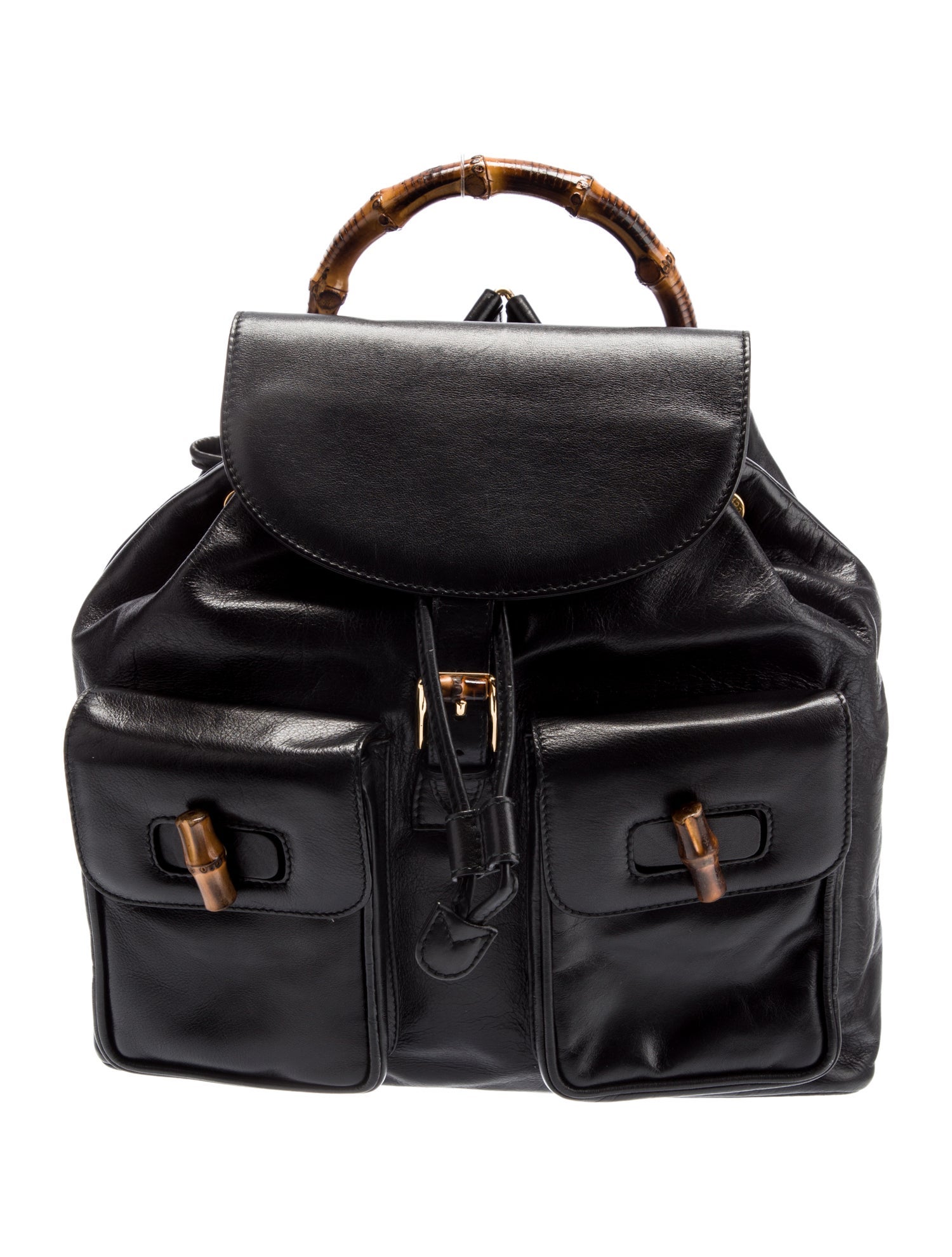 Gucci Bamboo Backpack Vintage - Black Backpacks, Handbags - GUC1634650 ...