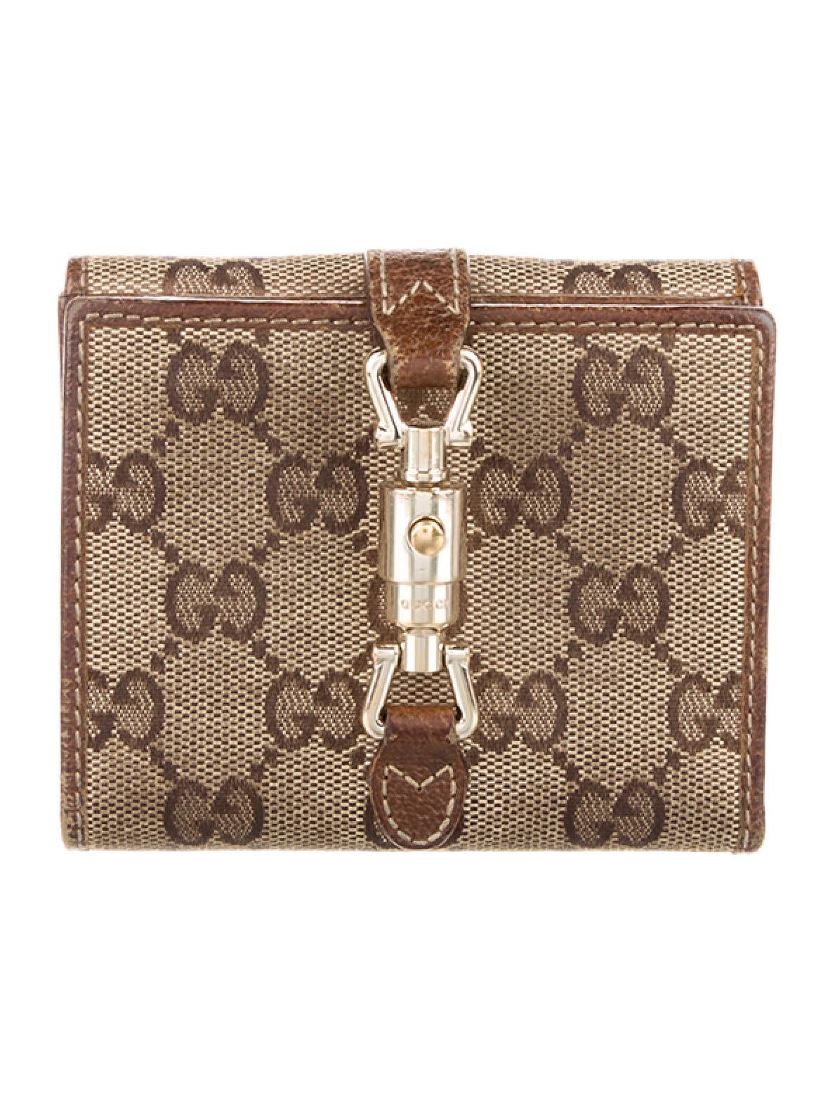 Gucci GG Canvas Compact Wallet - Neutrals Wallets, Accessories ...